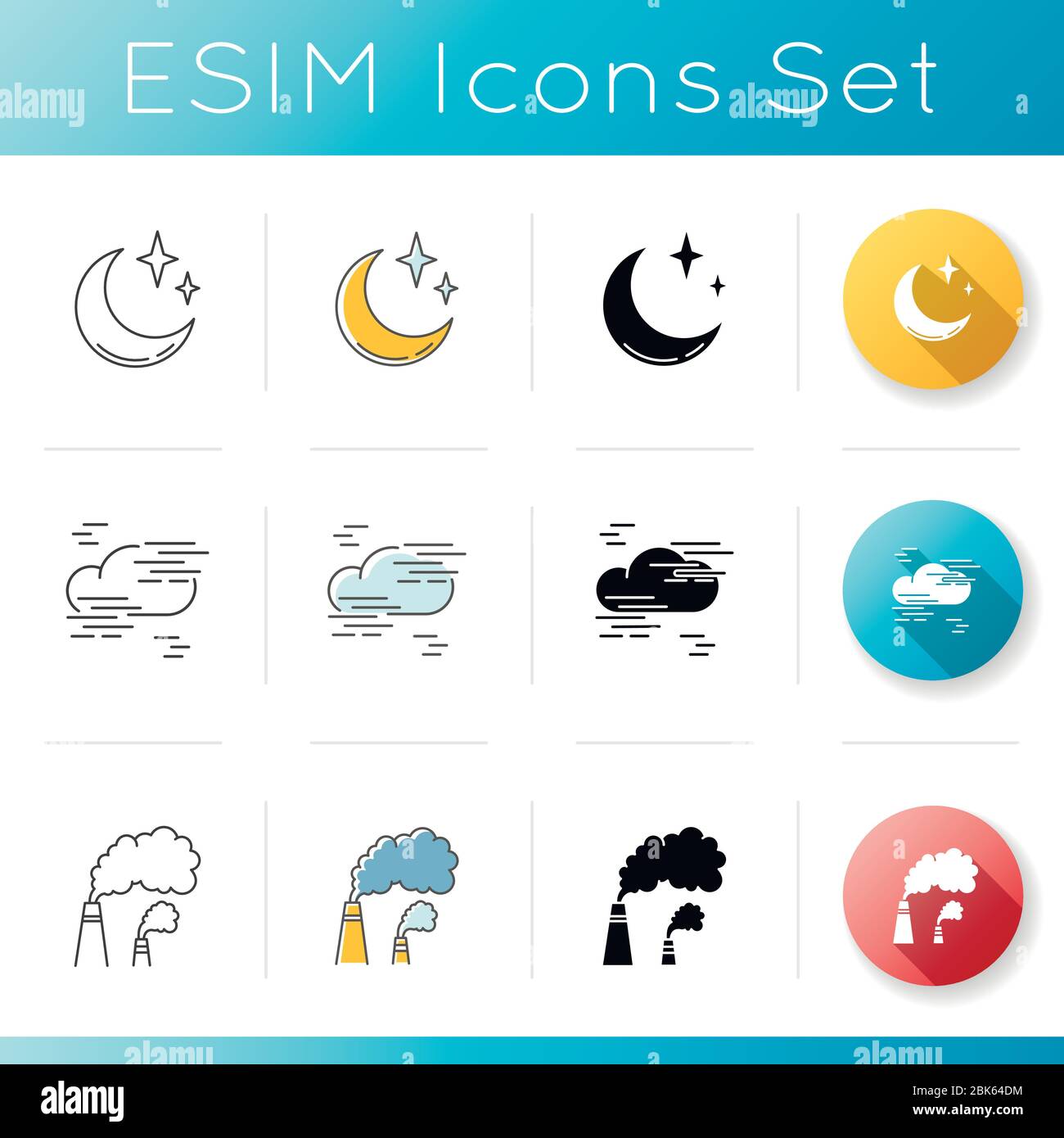 Weather concept forecast half moon hi-res stock photography and images ...