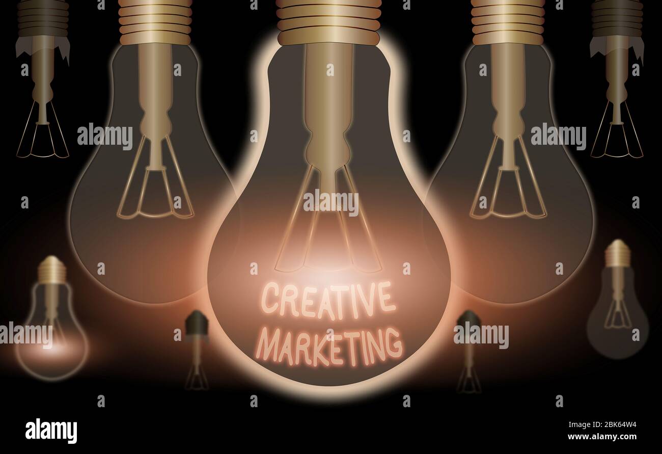 Conceptual hand writing showing Creative Marketing. Concept meaning ...