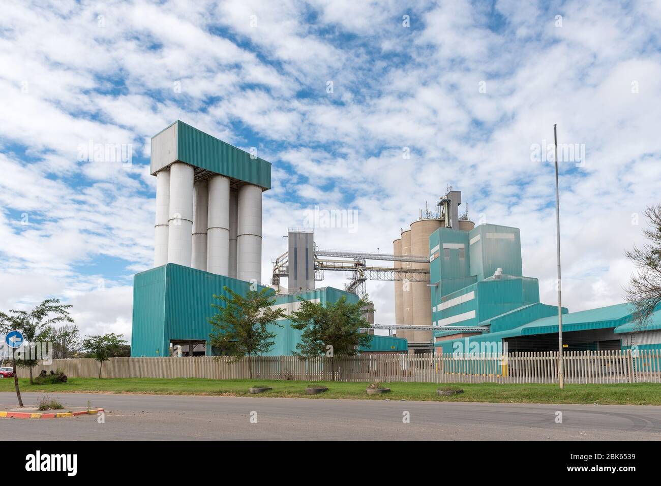 HARRISMITH, SOUTH AFRICA - MARCH 16, 2020: Grain silos in Harrismith in ...