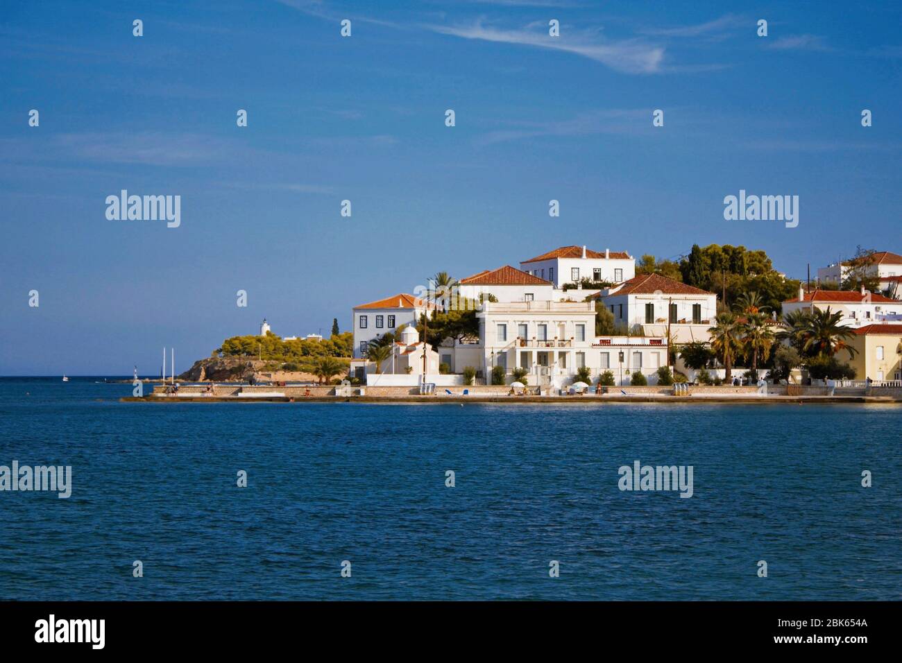 Greece saronic spetses beach hi-res stock photography and images - Alamy