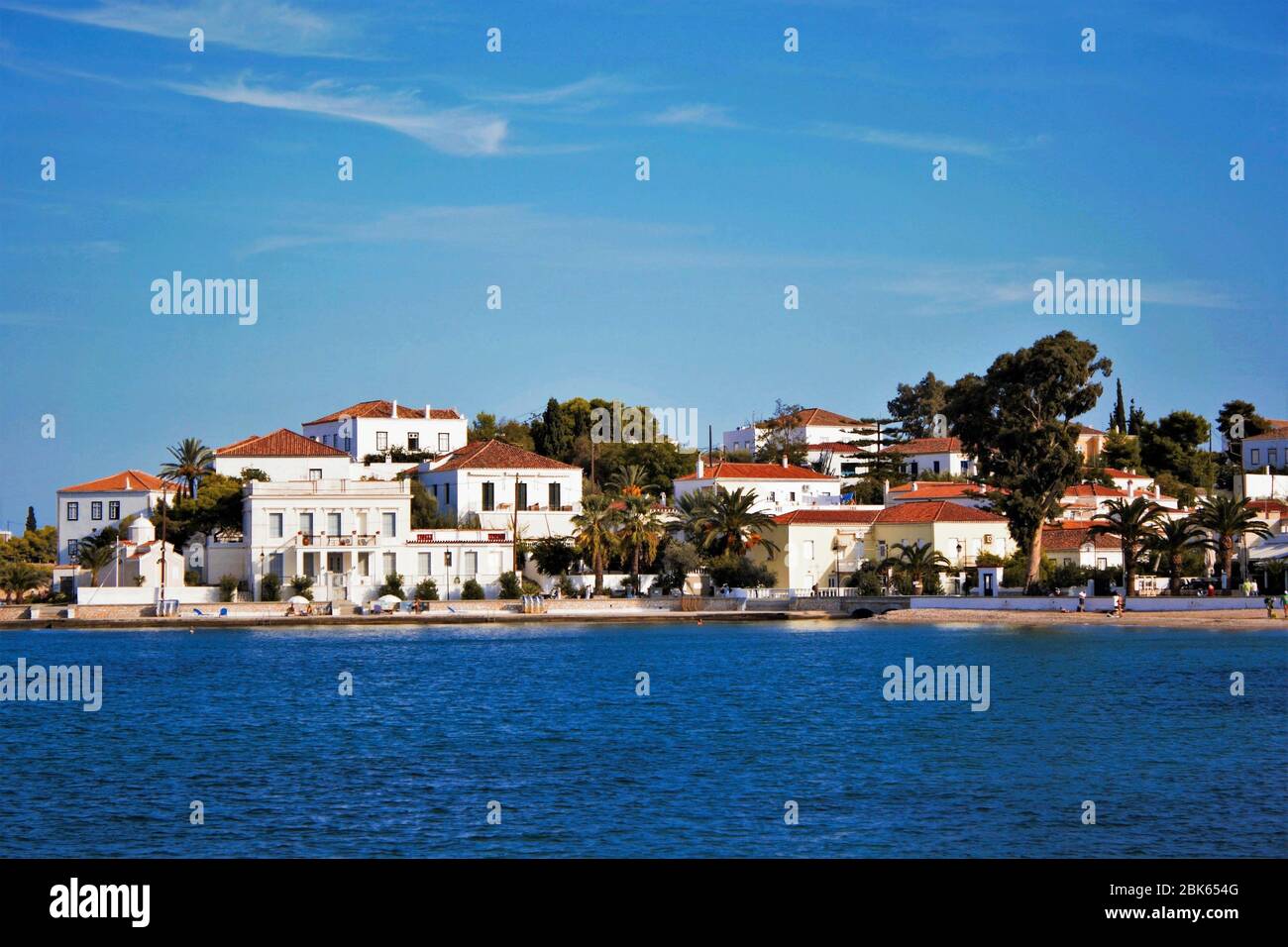 Greece saronic spetses beach hi-res stock photography and images - Alamy