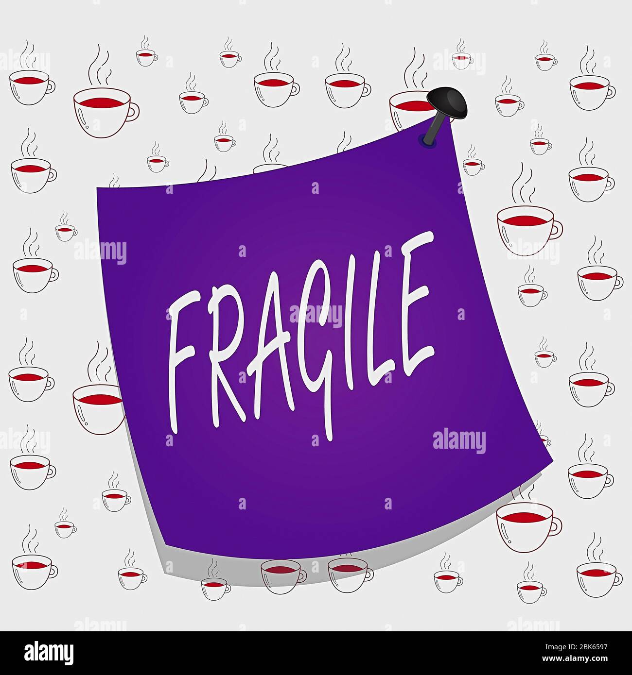 Writing note showing Fragile. Business concept for Breakable Handle ...