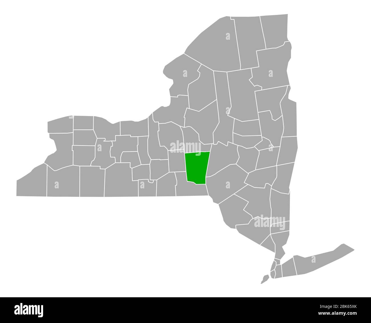 Map of Chenango in New York Stock Photo - Alamy