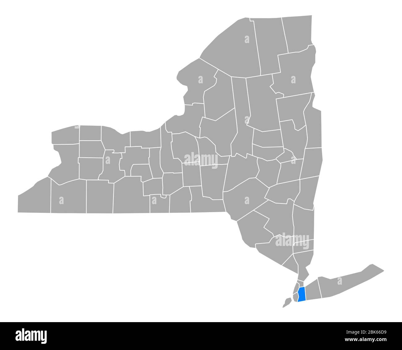 Map of Queens in New York Stock Photo - Alamy