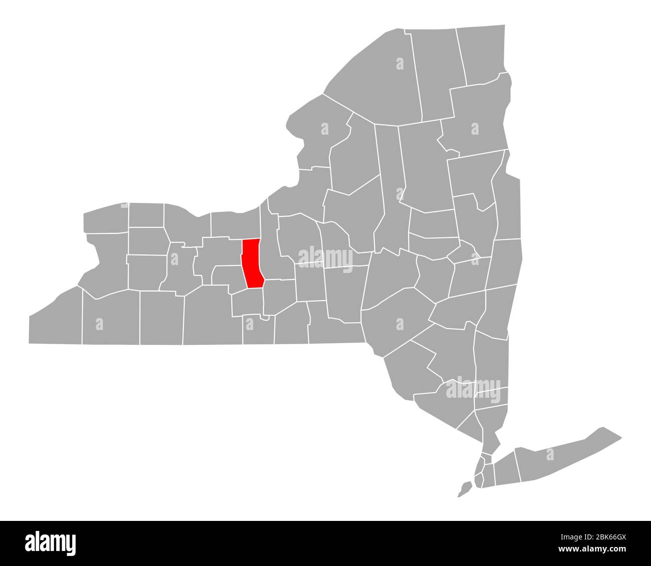 Map of Seneca in New York Stock Photo - Alamy