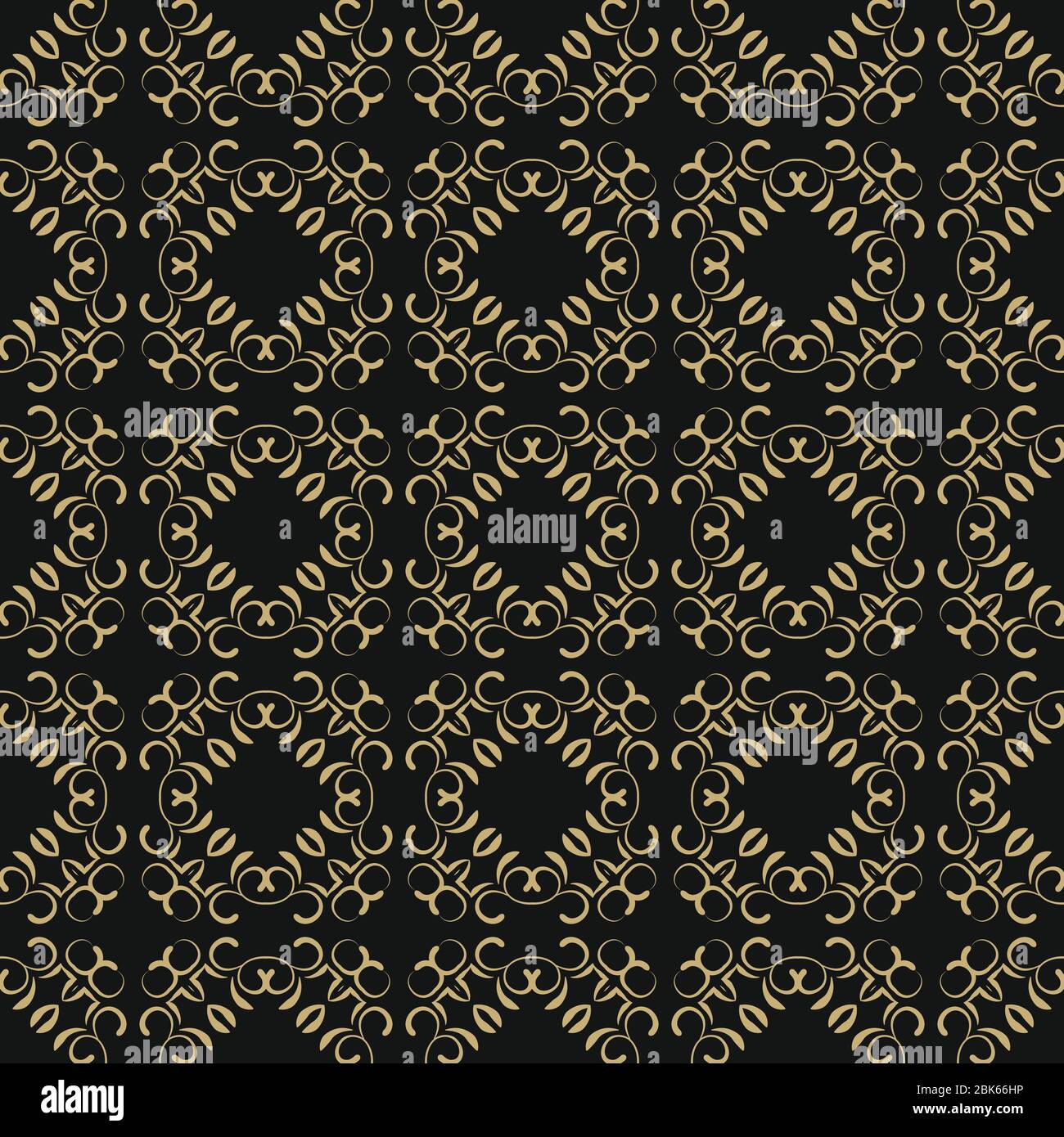 seamless golden vintage on a dark background. heraldic symbol. Vector ...