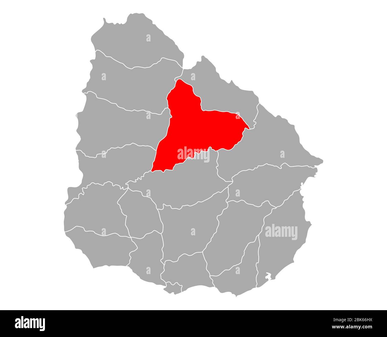 Map of Tacuarembo in Uruguay Stock Photo - Alamy