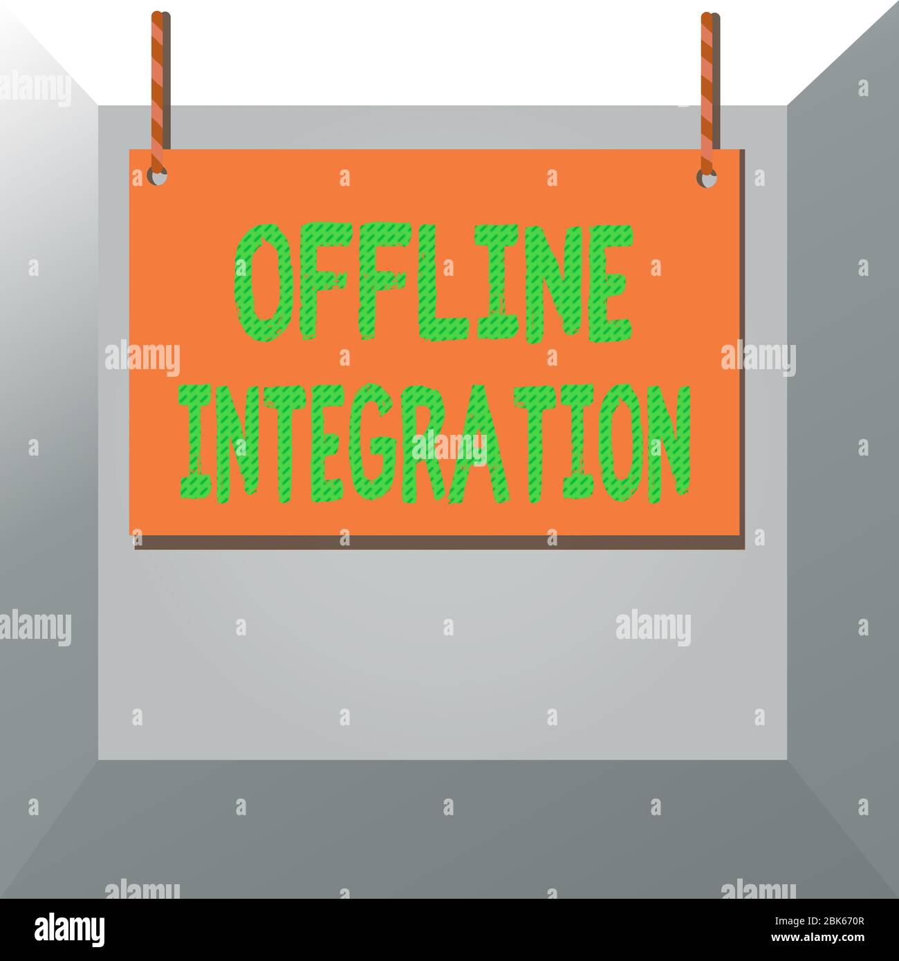 Conceptual hand writing showing Offline Integration. Concept meaning ...
