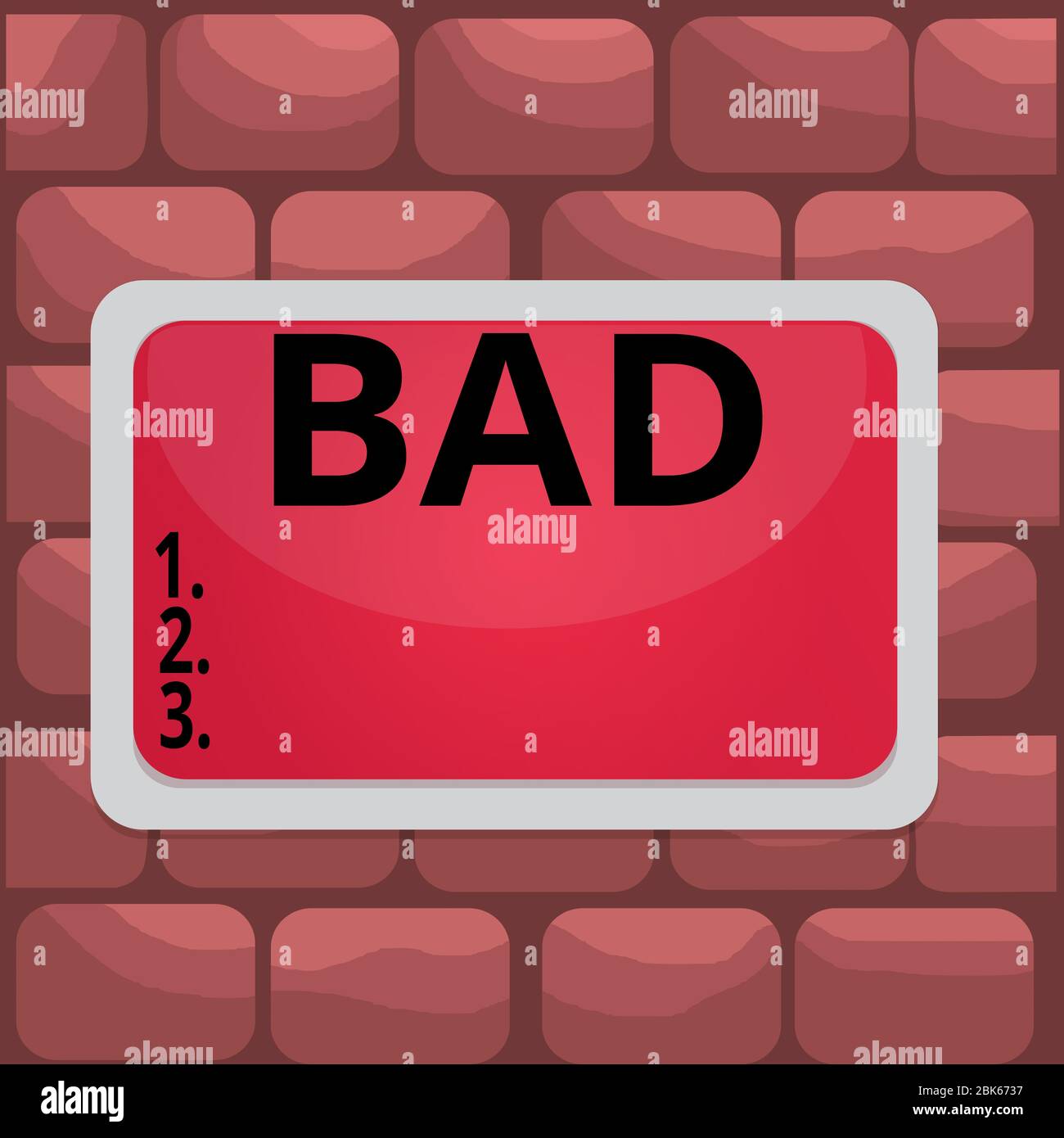 Handwriting text Bad. Conceptual photo Unpleasant things that happen to ...