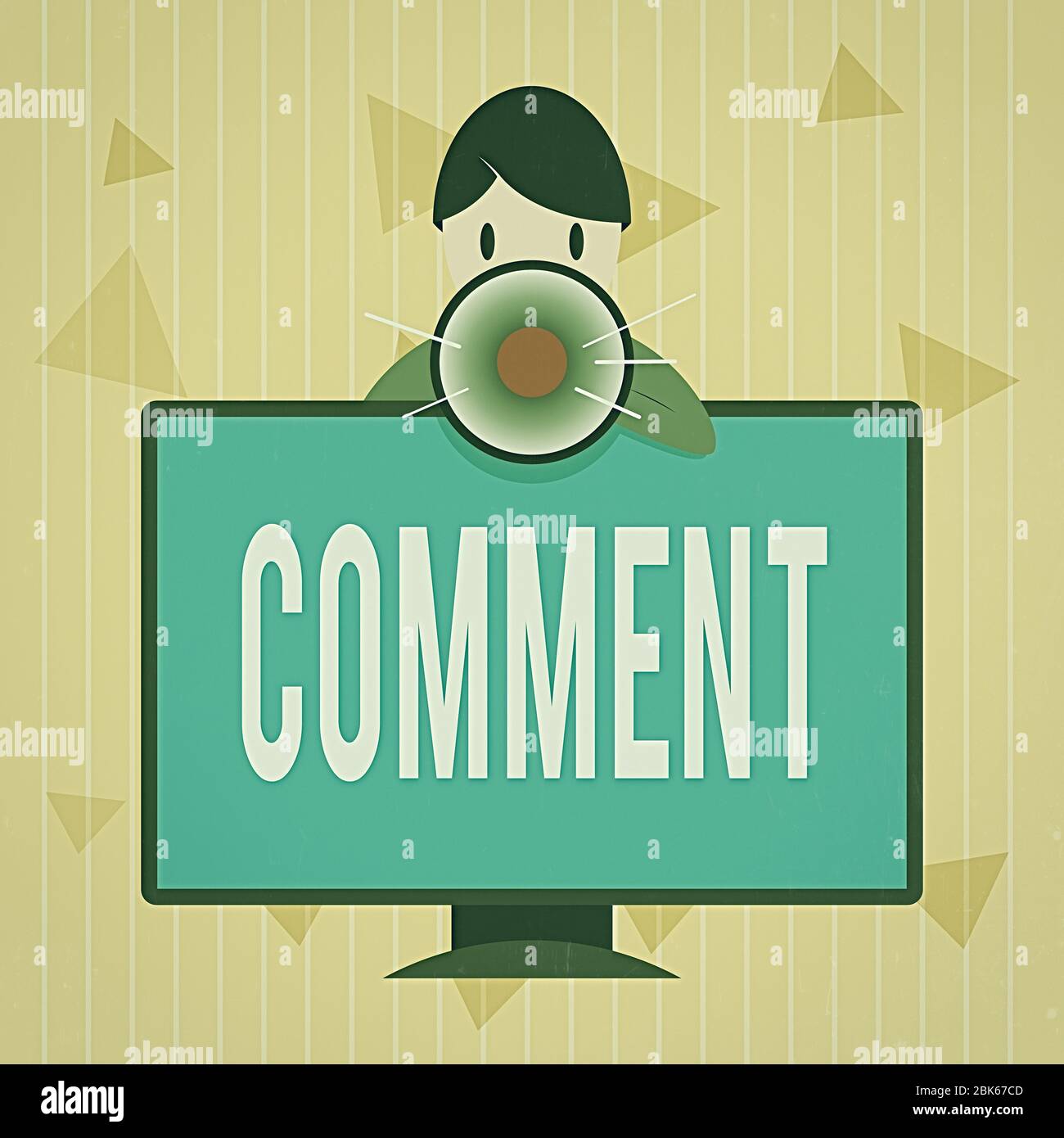 Handwriting text Comment. Conceptual photo Verbal Written remark ...