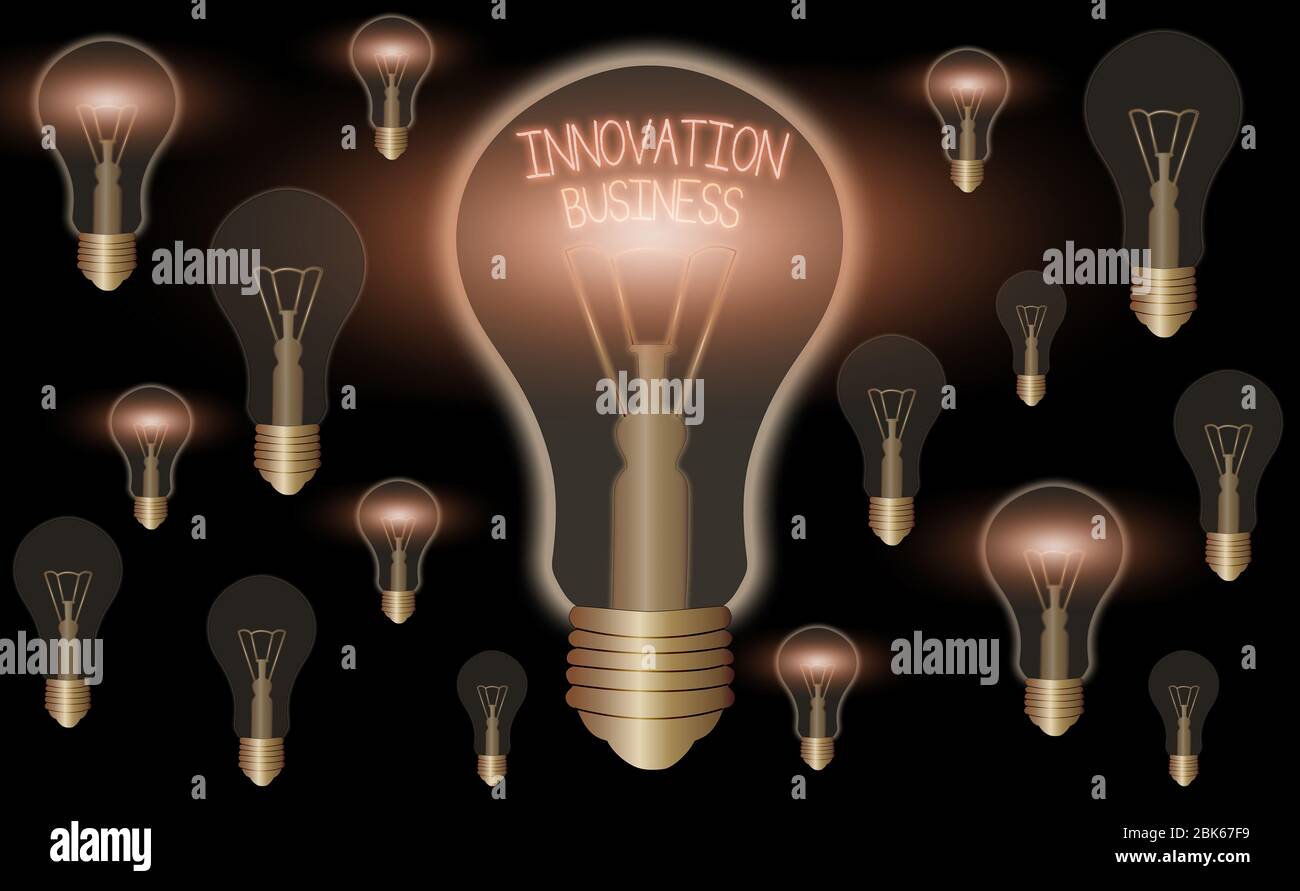 Handwriting text writing Innovation Business. Conceptual photo ...