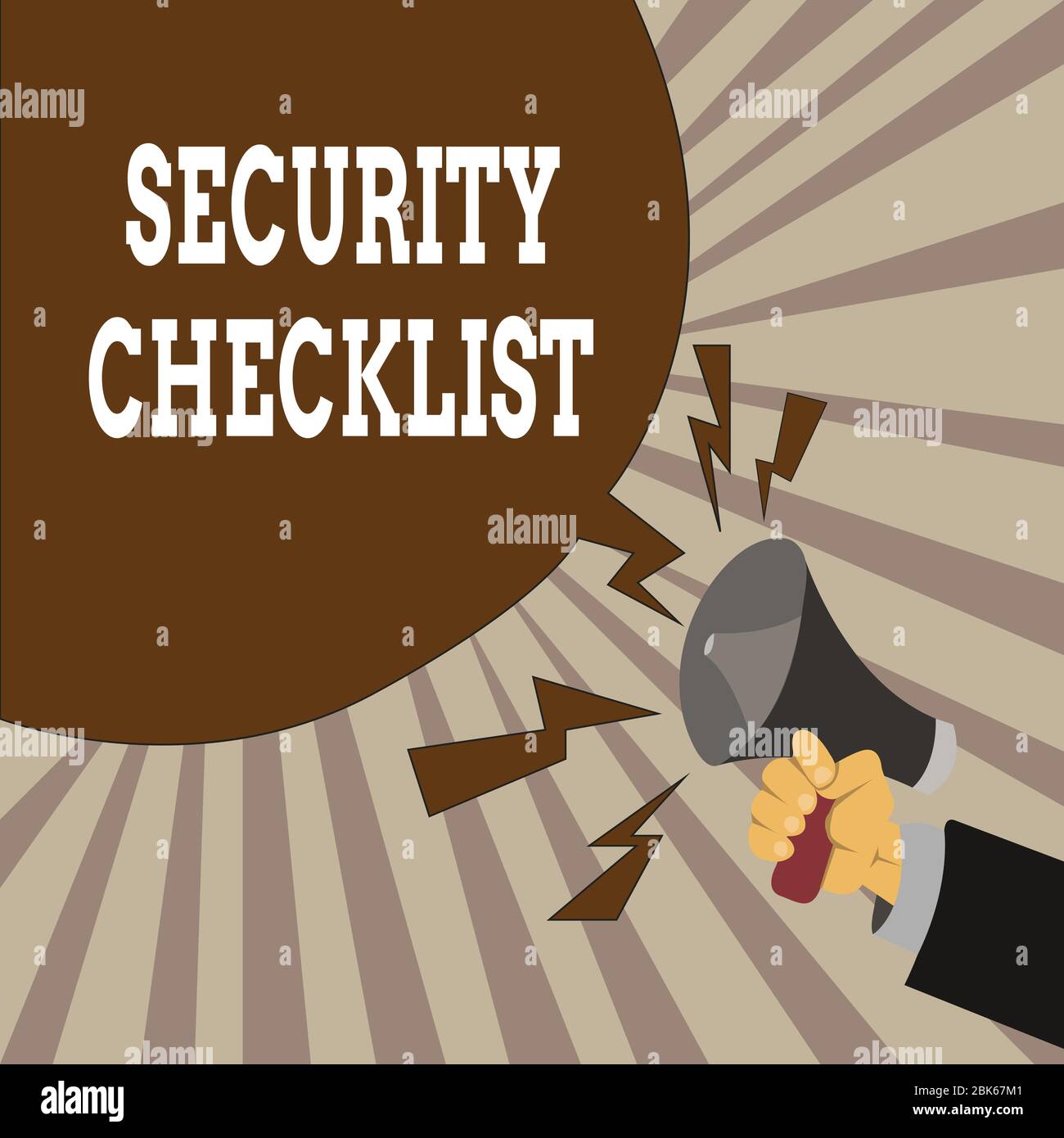 Handwriting Text Security Checklist Conceptual Photo Protection Of Data And System Guide On
