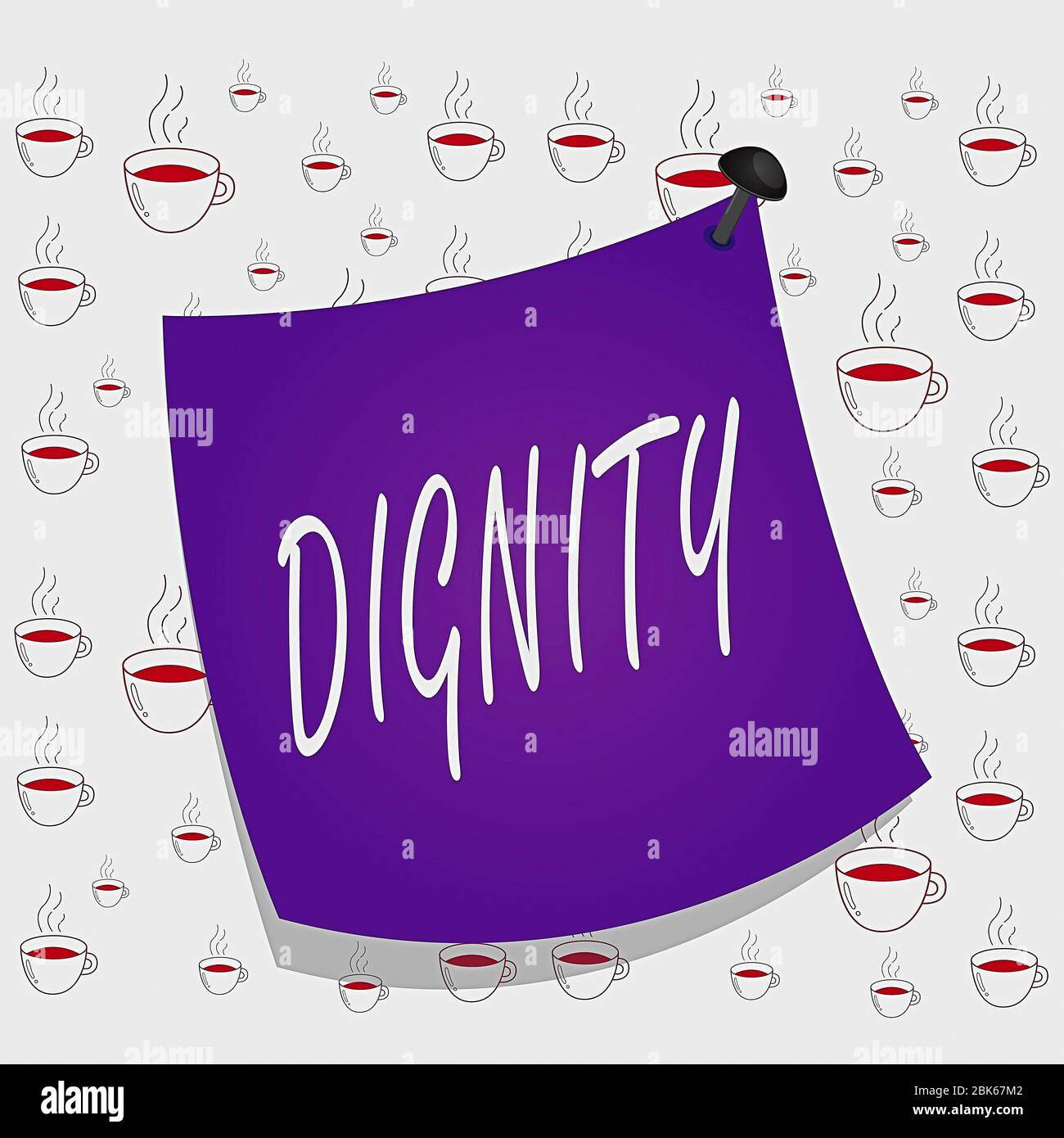 Writing note showing Dignity. Business concept for Quality Being worthy ...