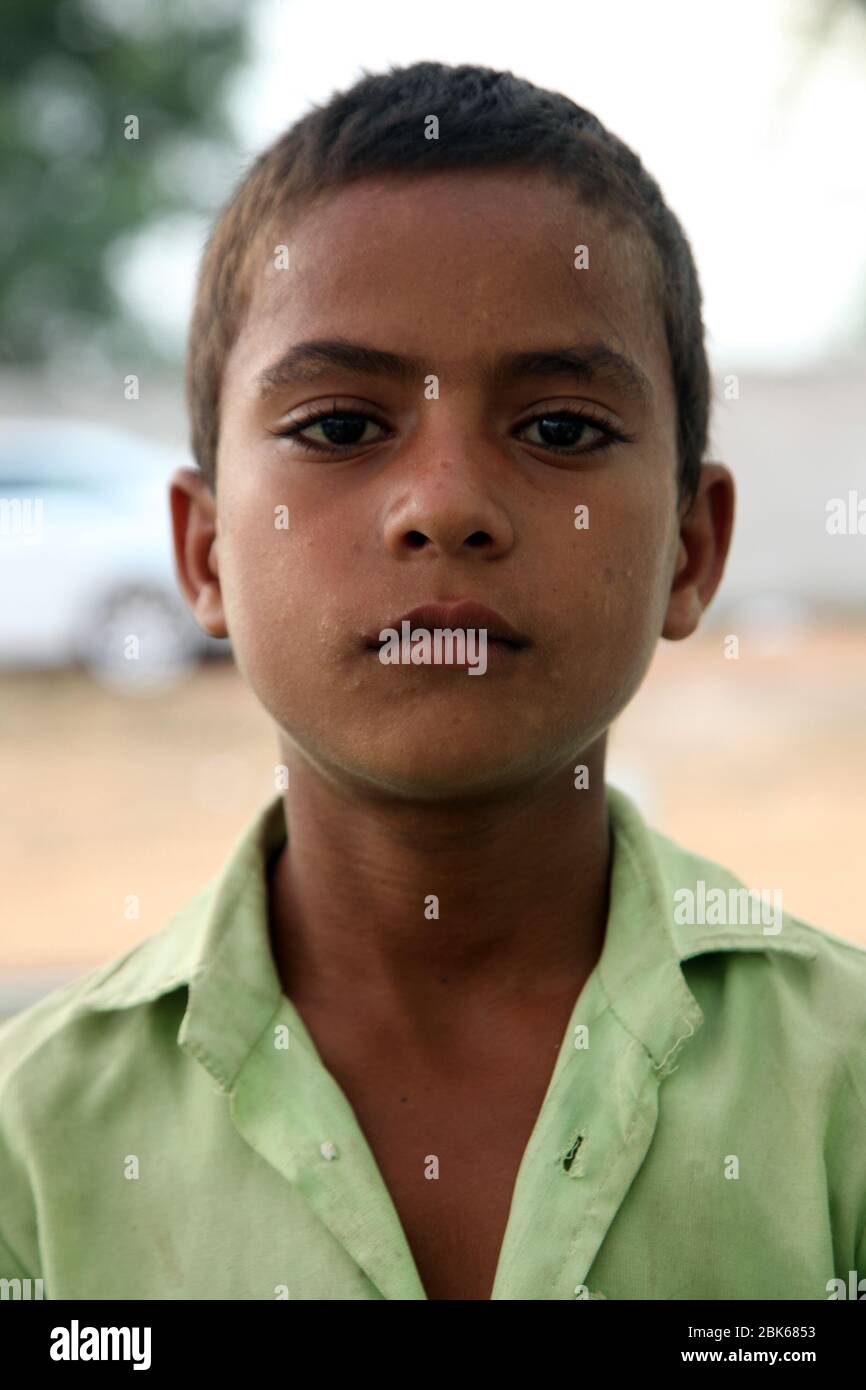 North Indian Village Rural Area Cute Boy (Photo Copyright © Saji ...