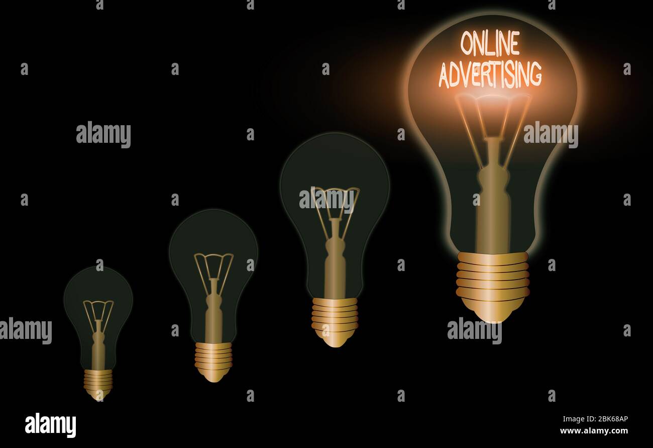 Word writing text Online Advertising. Business photo showcasing ...