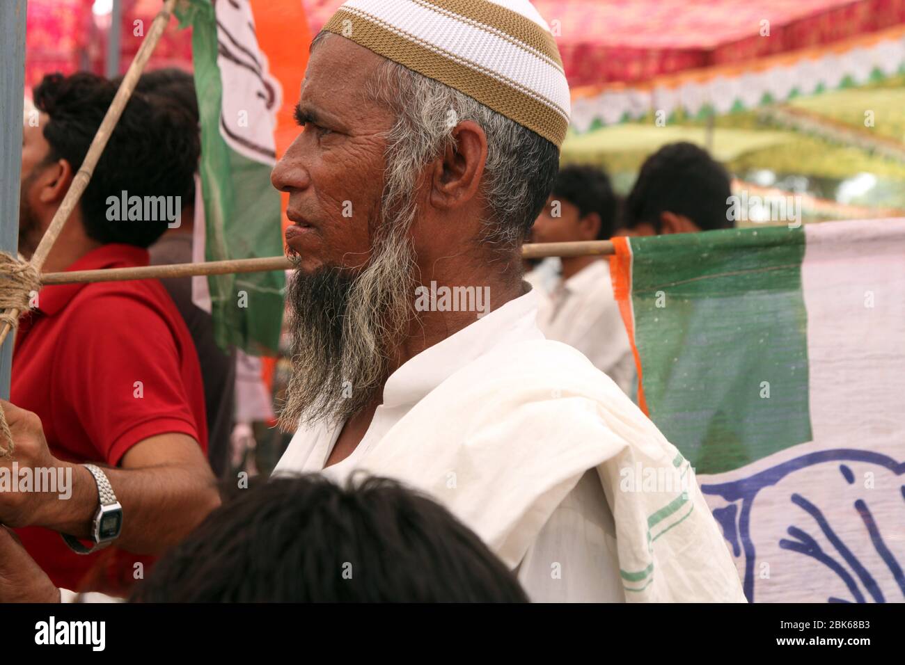 Indian Political Party Worker (Photo Copyright © Saji Maramon Stock ...