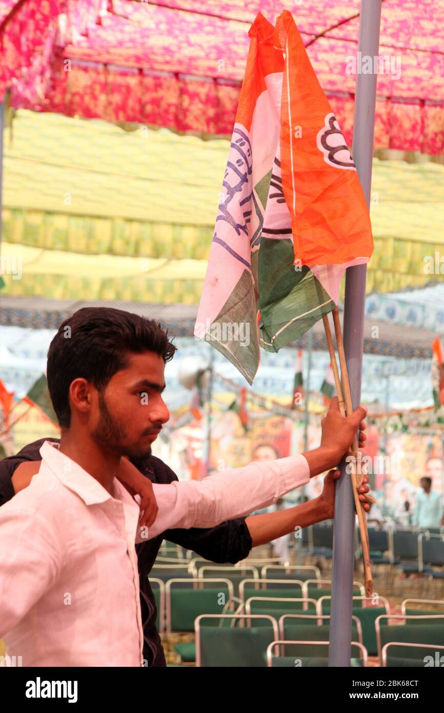 Indian Political Party Worker (Photo Copyright © Saji Maramon Stock ...