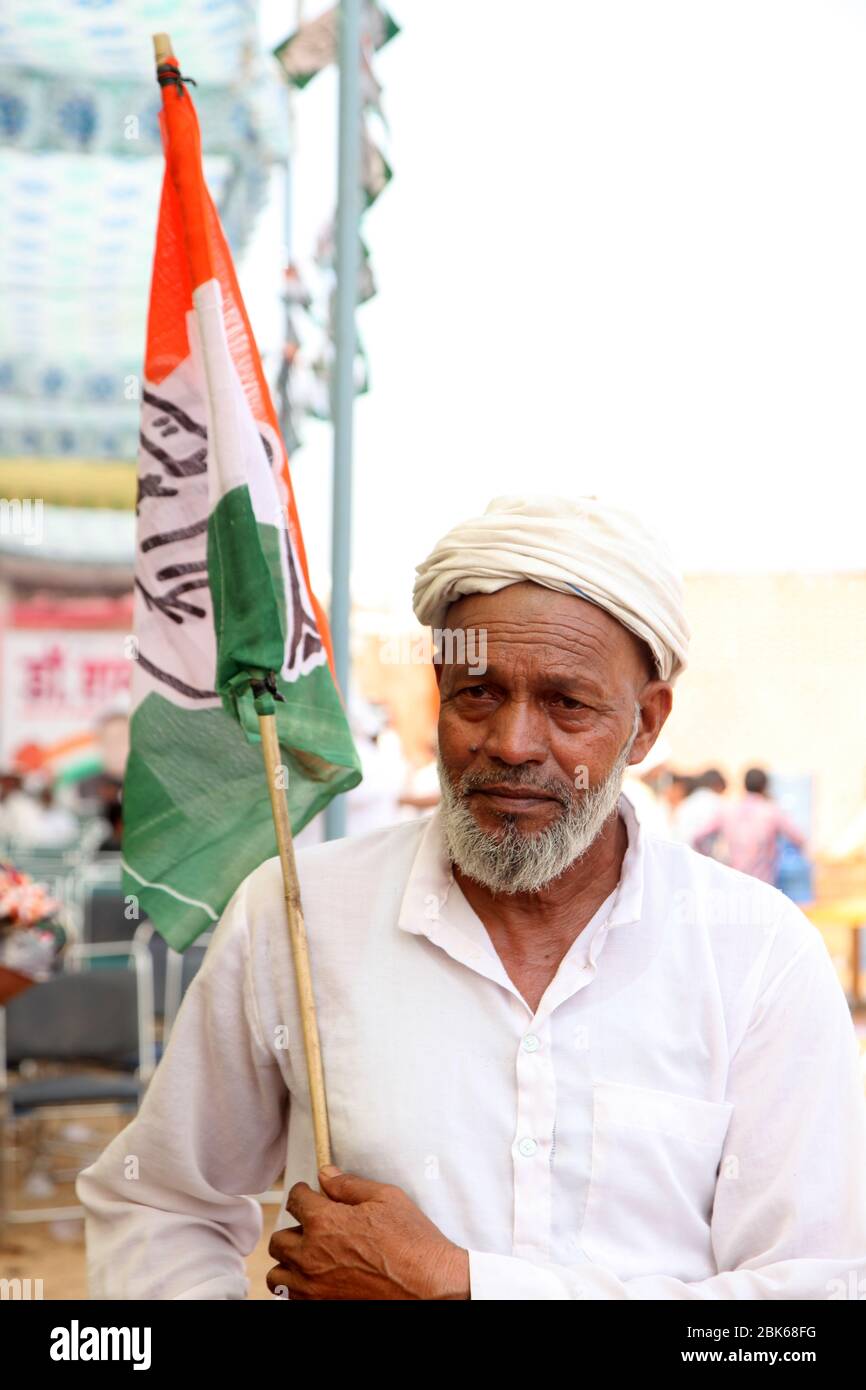 Indian Political Party Worker (Photo Copyright © Saji Maramon Stock ...