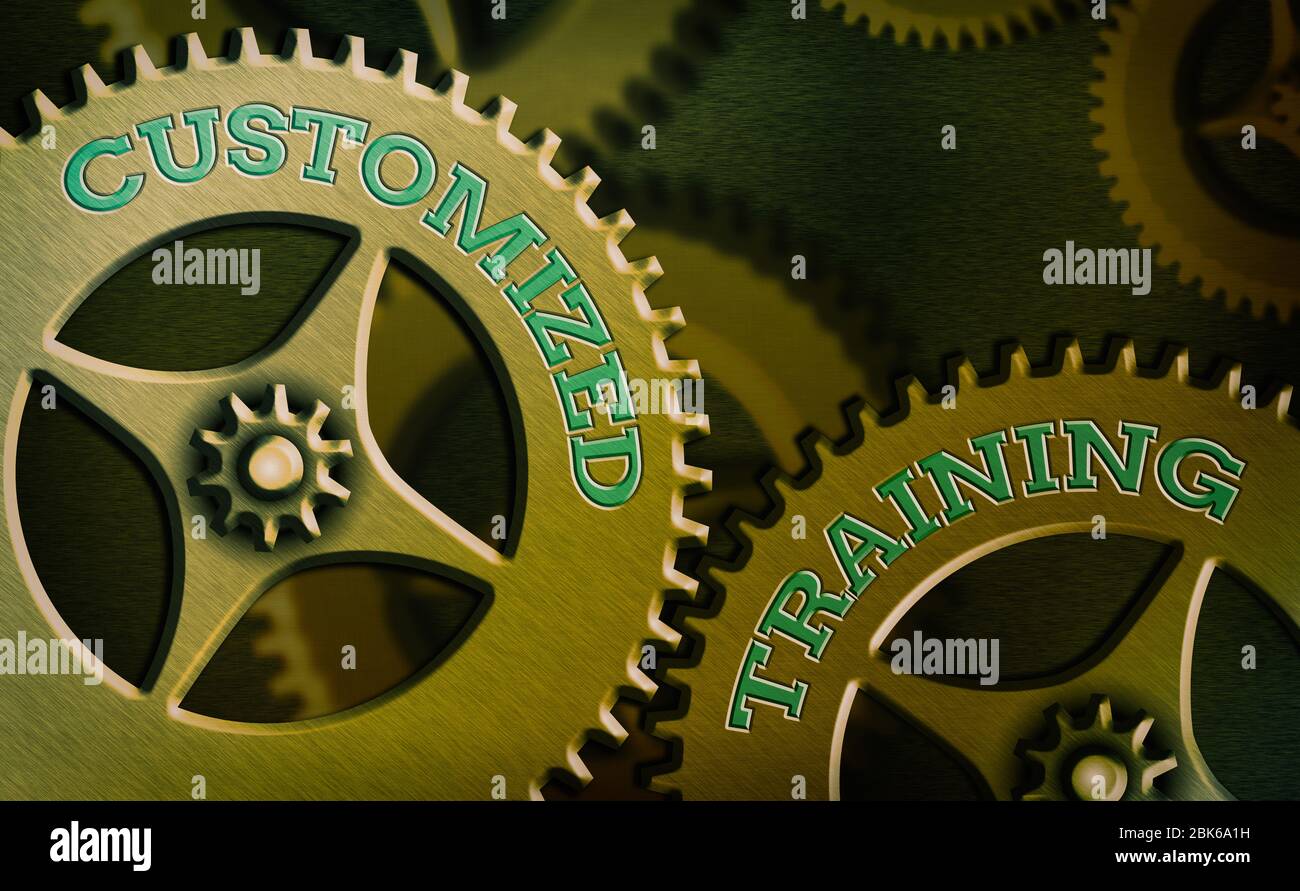 Text sign showing Customized Training. Business photo text Designed to ...