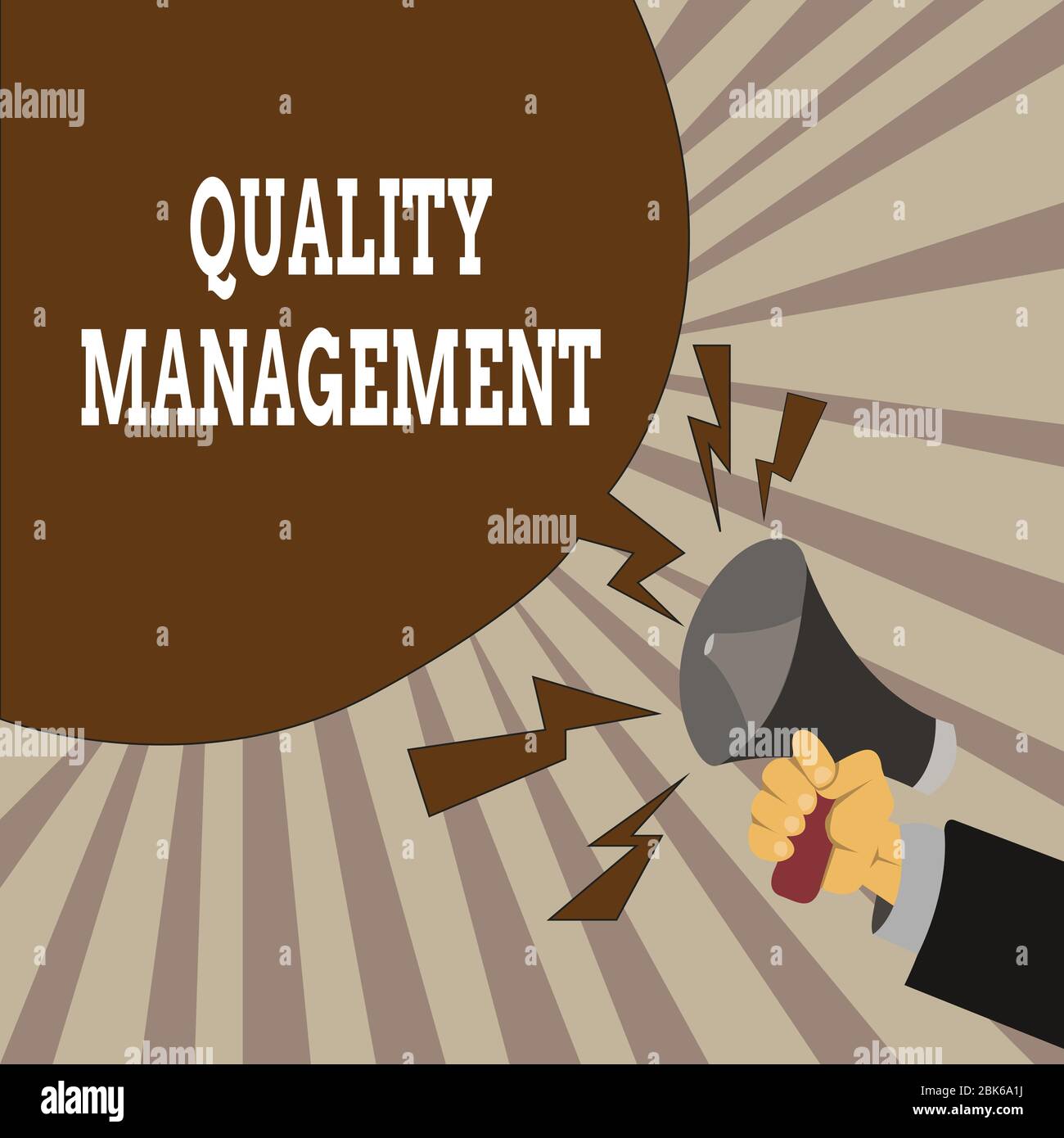 Handwriting text Quality Management. Conceptual photo Maintain ...