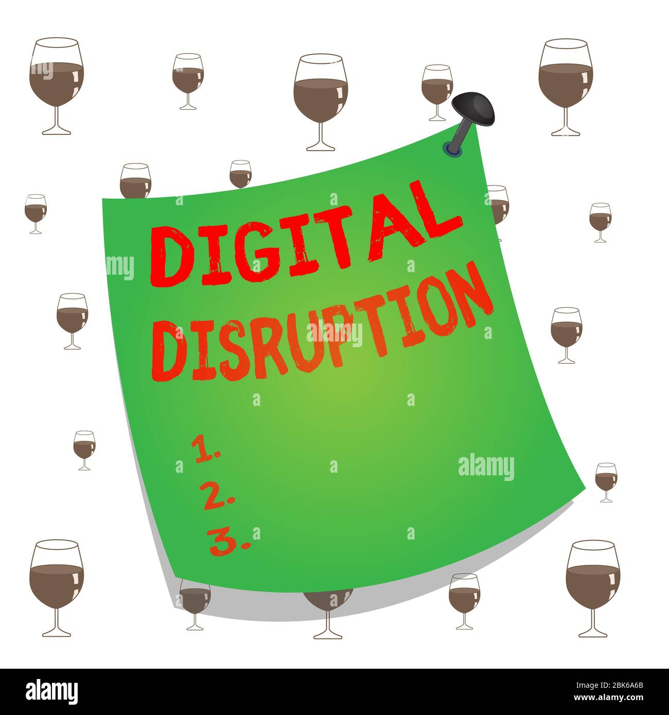 Text sign showing Digital Disruption. Business photo text Changes that ...