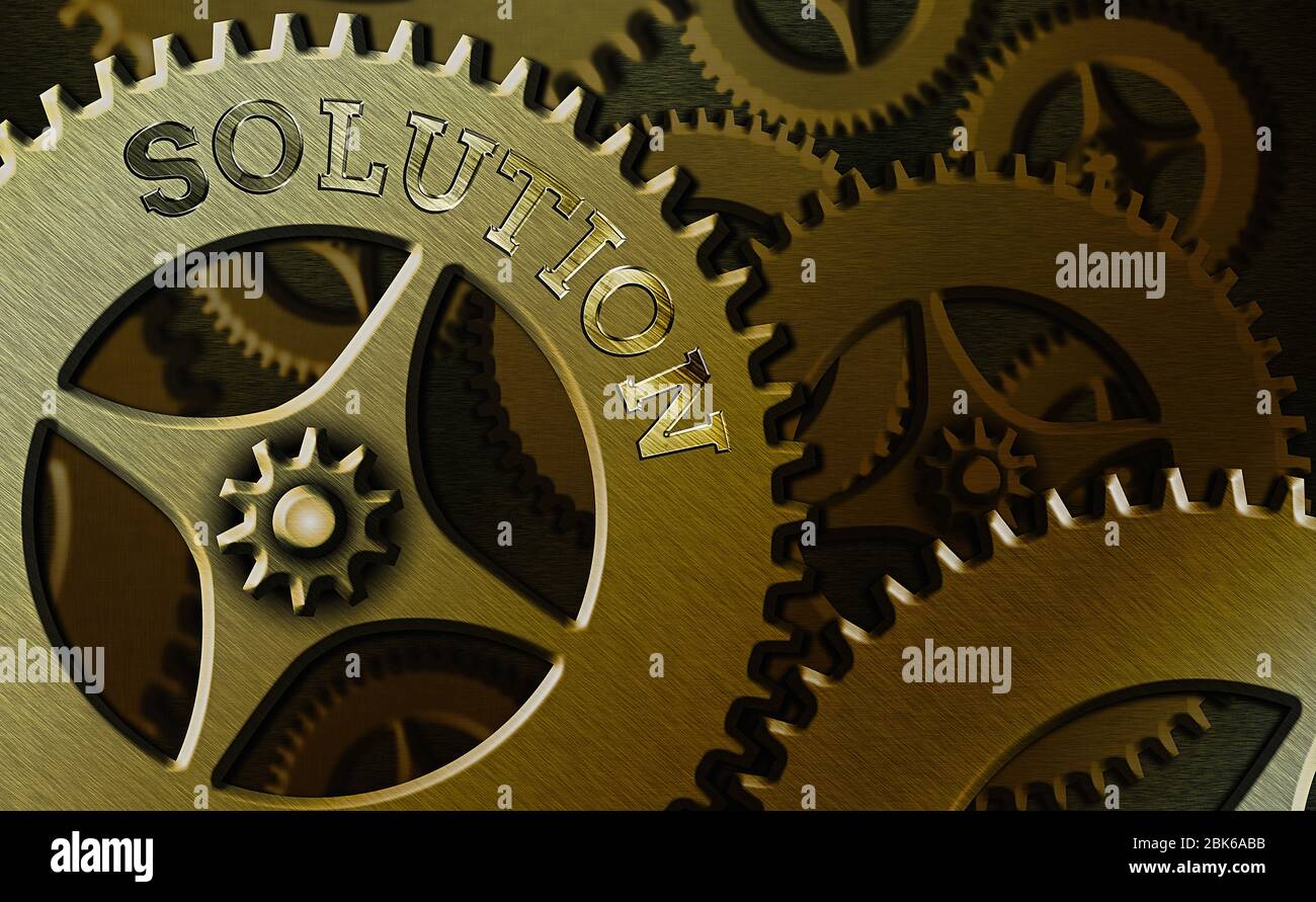 Handwriting text Solution. Conceptual photo a means of solving a ...