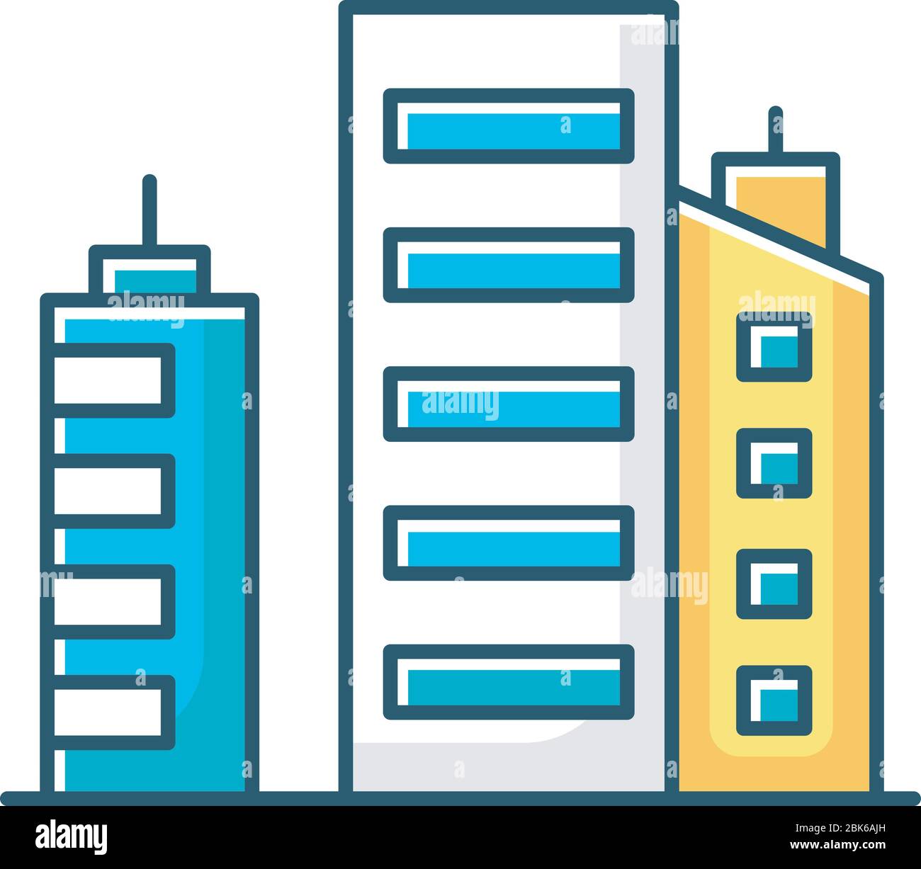 High rise building building business center Stock Vector Images - Alamy