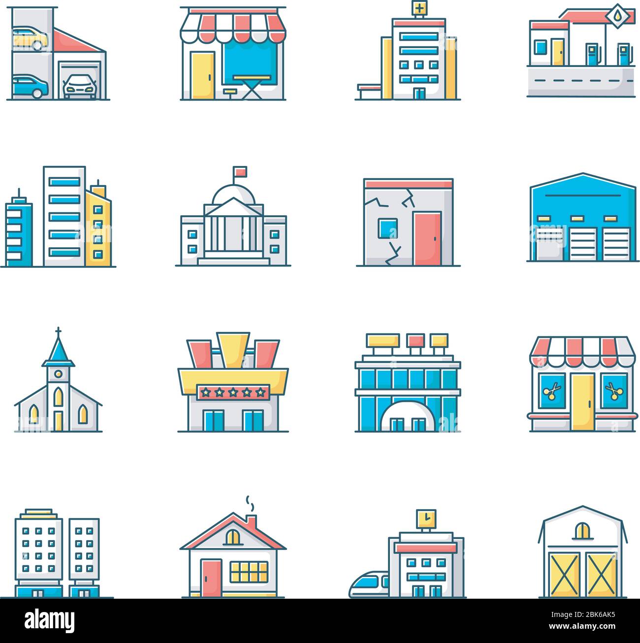 Hospital complex buildings Stock Vector Images - Alamy