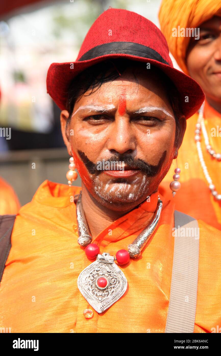 Comedy man, India Folk cultural performer, (Photo Copyright © Saji ...