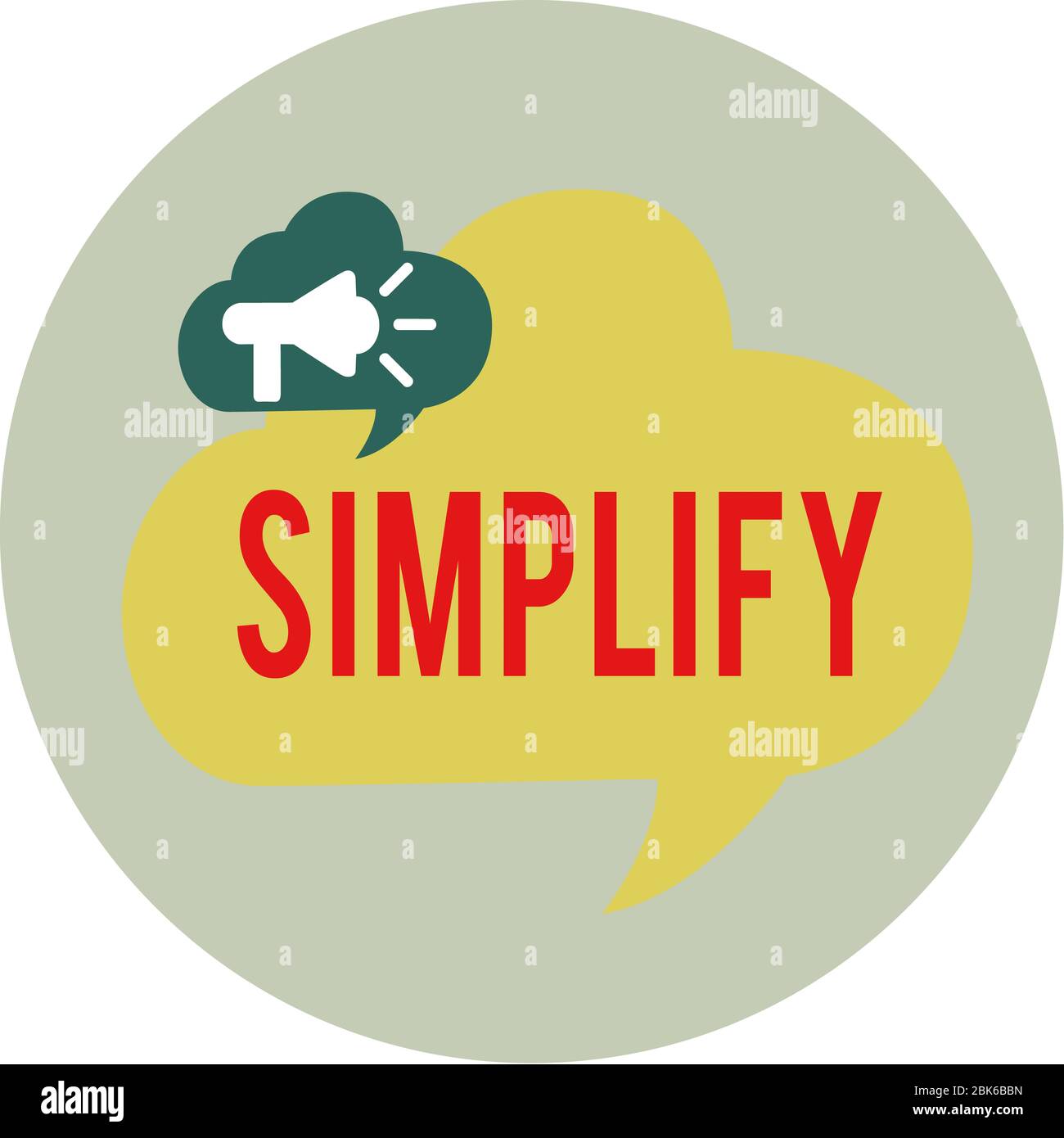 Word writing text Simplify. Business photo showcasing make something ...