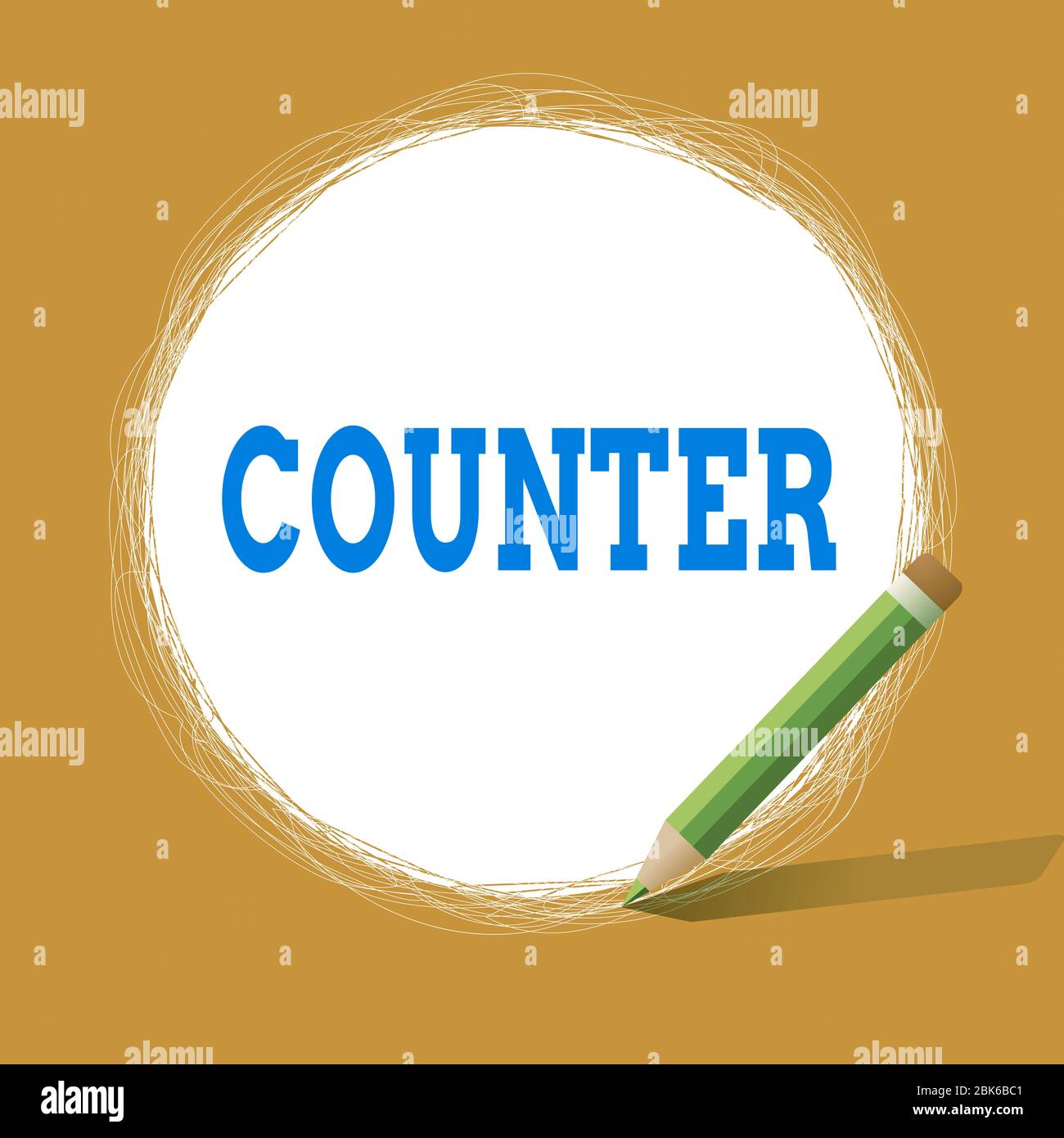 Conceptual hand writing showing Counter. Concept meaning a surface used ...