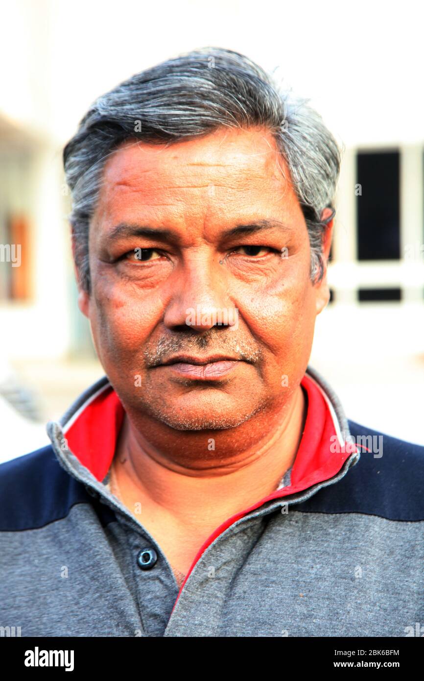 Portrait of Middle Aged Indian Man, (Photo Copyright © Saji Maramon ...