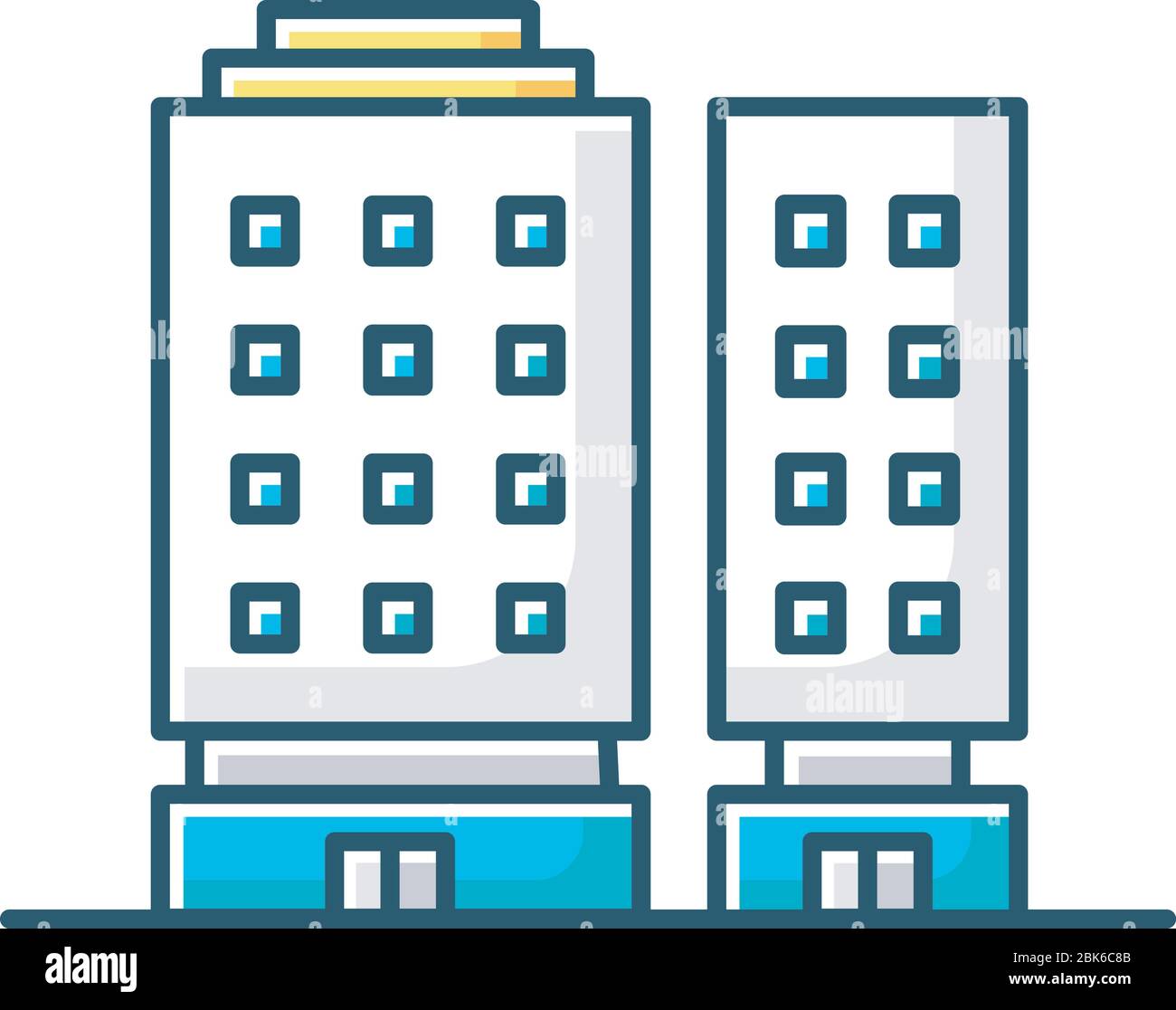 Office complex outside Stock Vector Images - Alamy