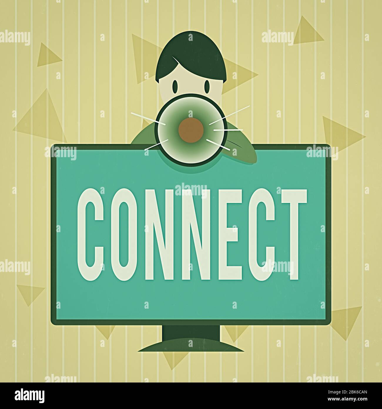 Handwriting text Connect. Conceptual photo Being together Contact ...