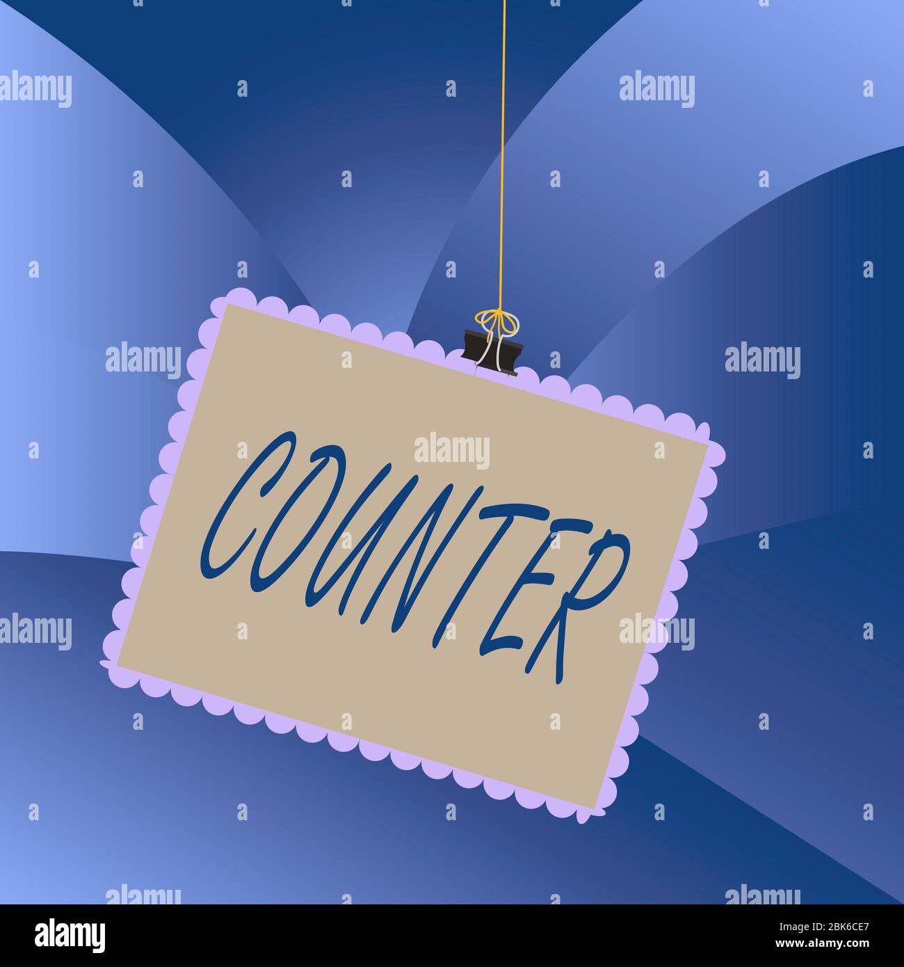 Handwriting text Counter. Conceptual photo a surface used for making ...