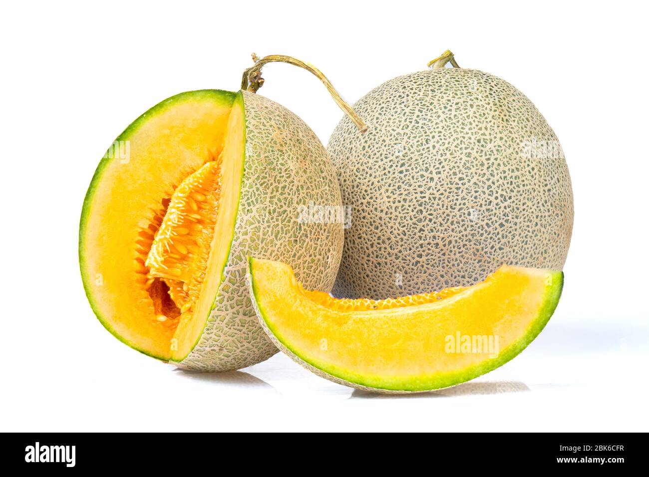 bright fruit melon isolated on white background Stock Photo - Alamy