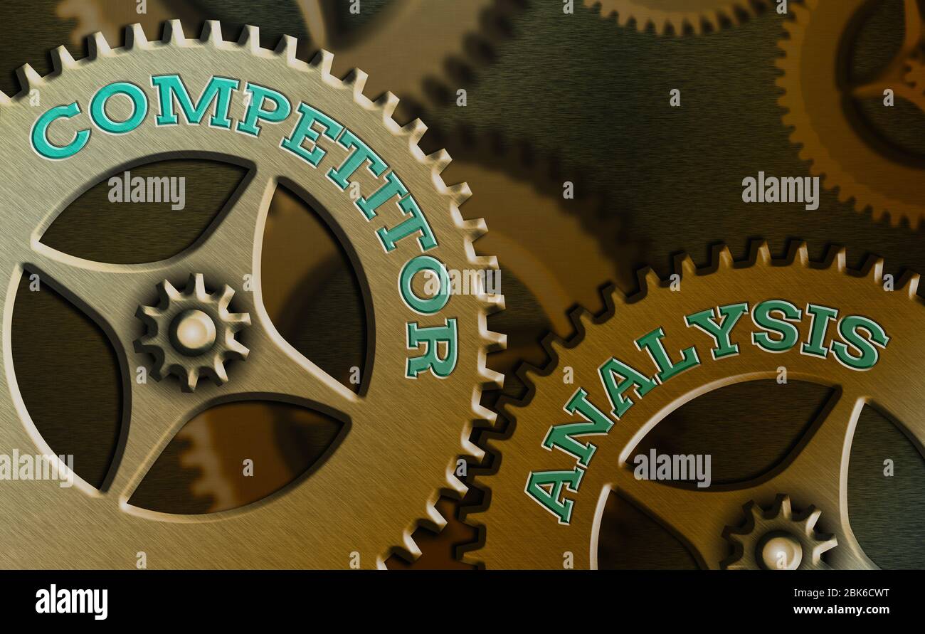 Text sign showing Competitor Analysis. Business photo text Determine ...