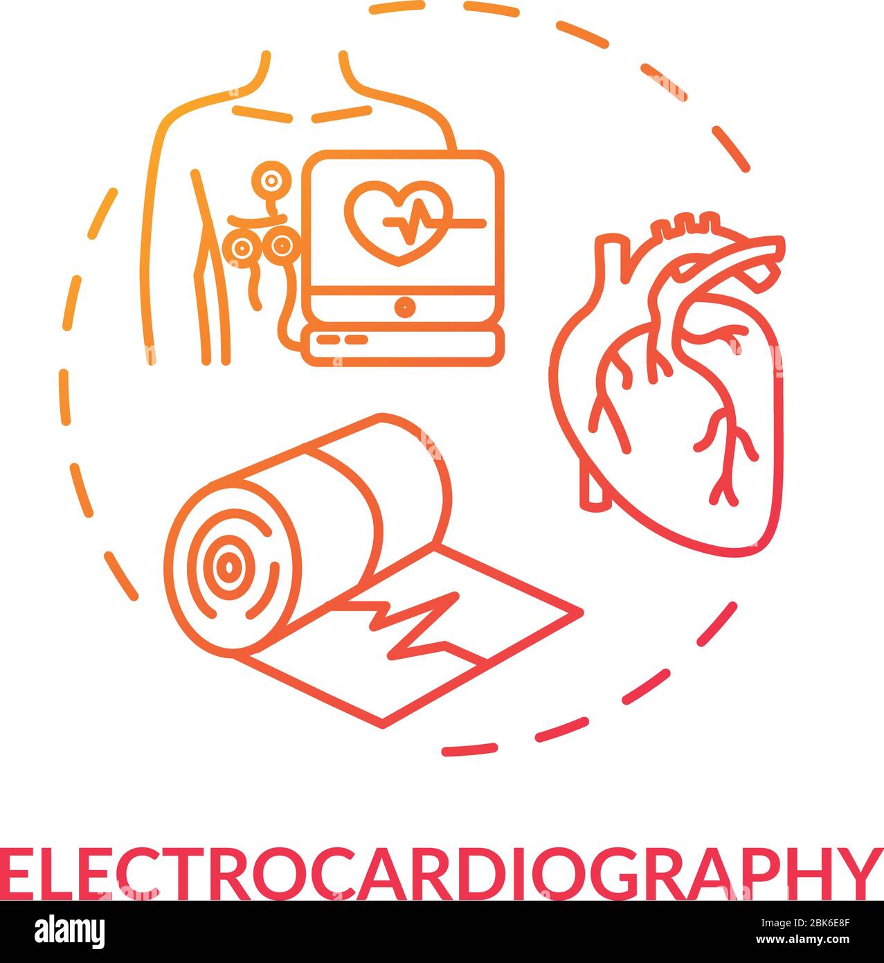 Electrocardiography concept icon Stock Vector Image & Art - Alamy
