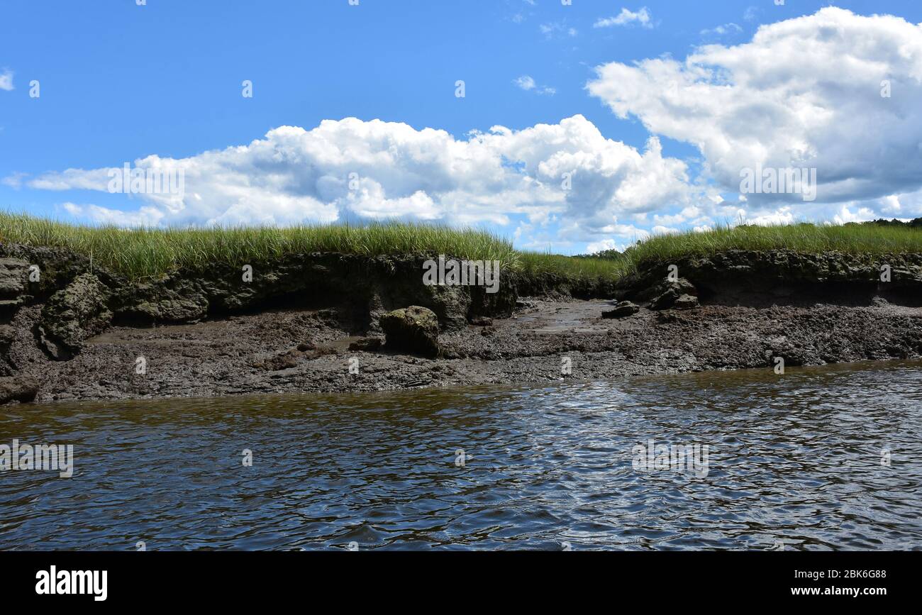 Stunning tidal river in the North East Stock Photo - Alamy