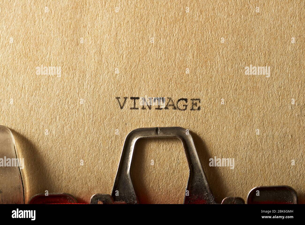 The word Vintage written with a typewriter Stock Photo - Alamy