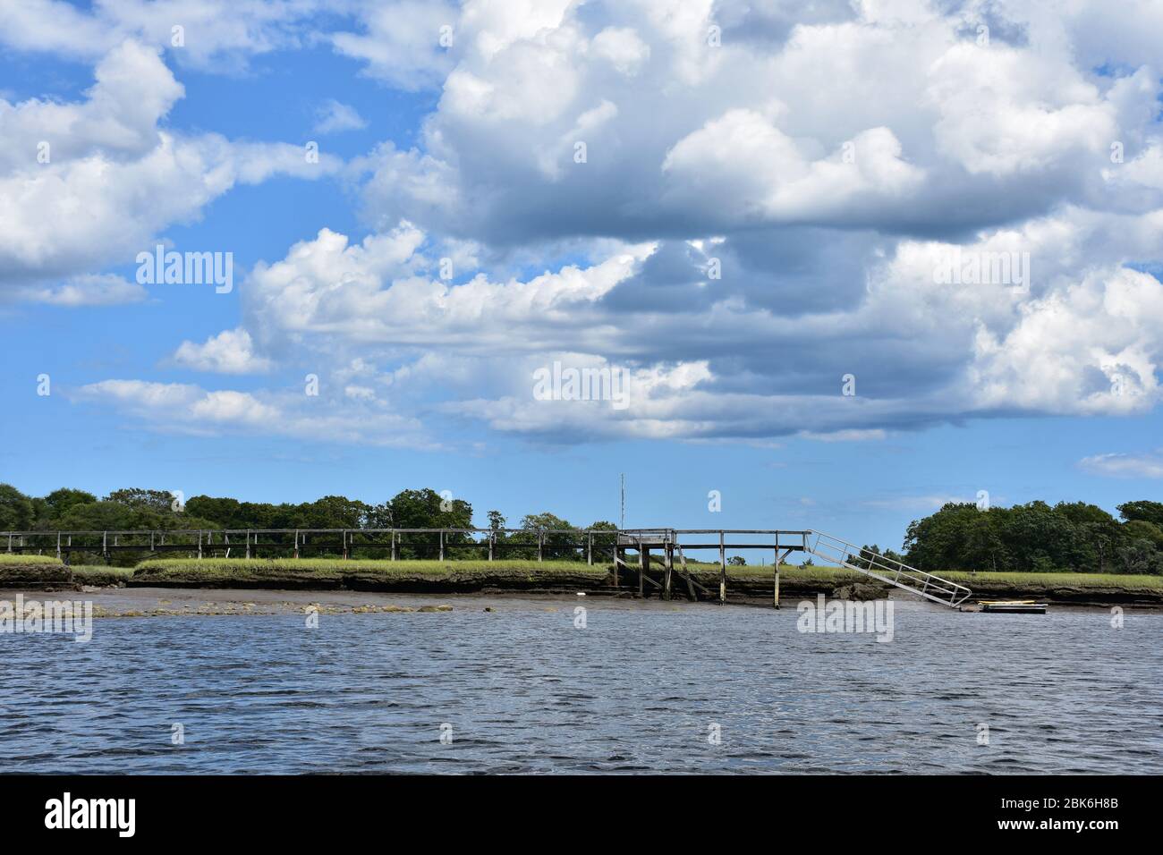 Long pier over marsh hi-res stock photography and images - Alamy
