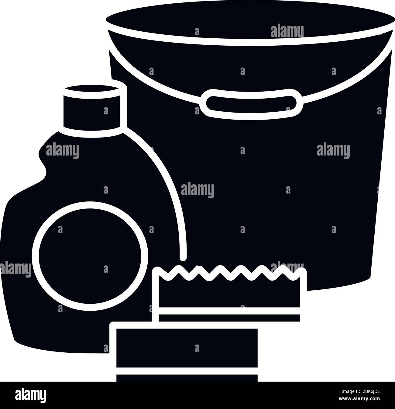 Cleaning disinfection bucket sponge Stock Vector Images - Alamy