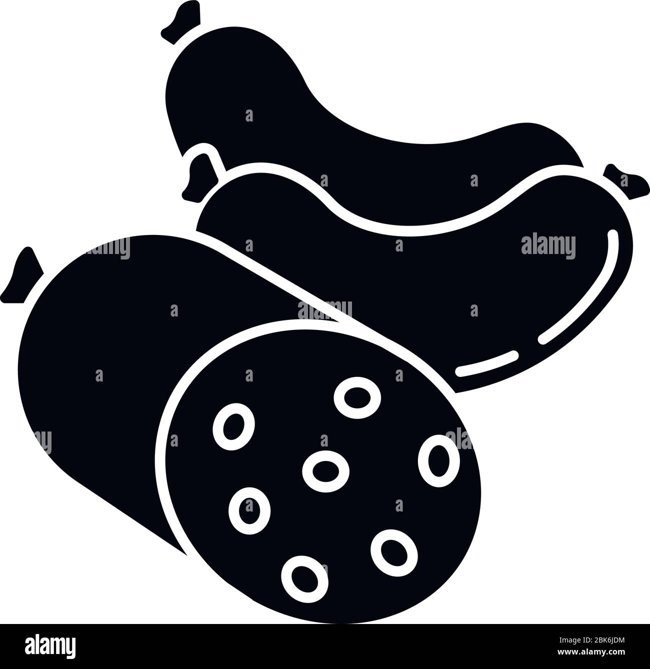 Beef meat sausages ham Black and White Stock Photos & Images - Alamy