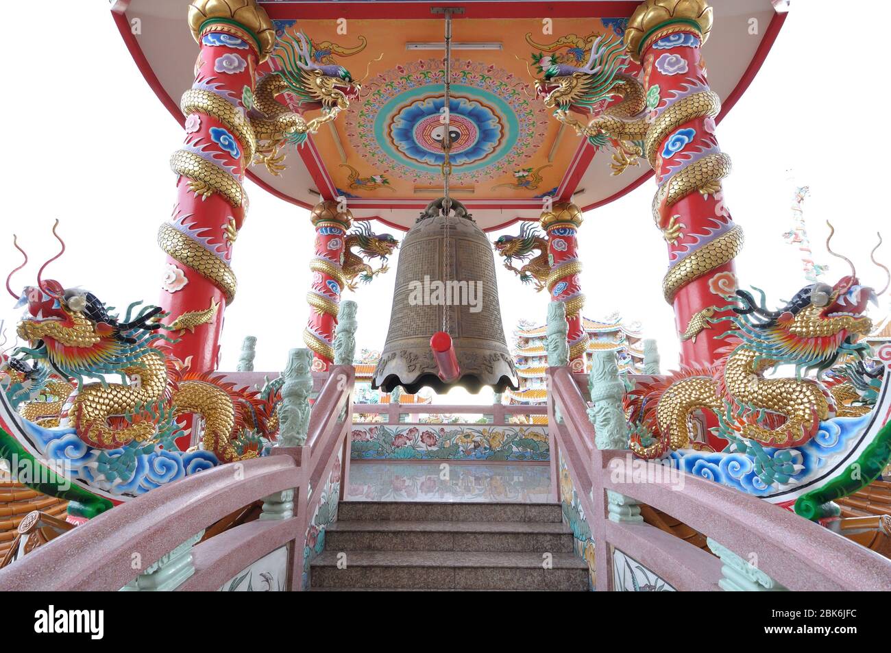 Huge brass bell in chinese palace Stock Photo - Alamy