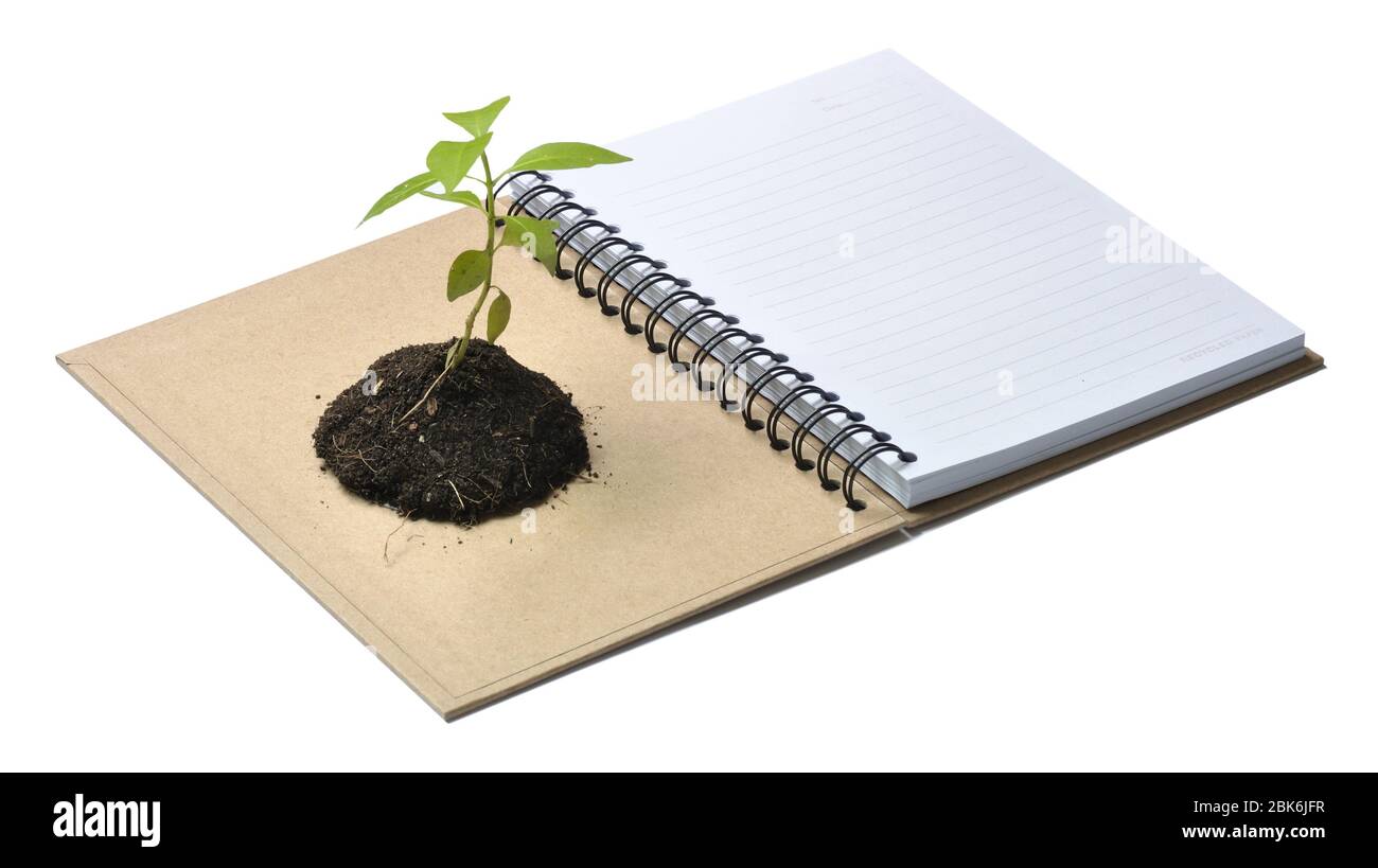 Concept picture of recycle notebook for save environment Stock Photo ...