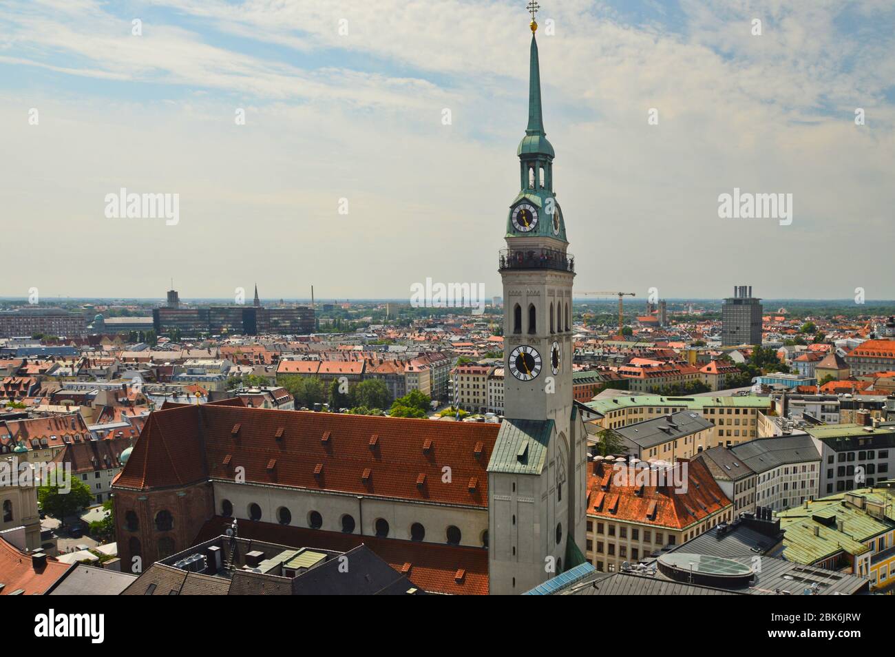 Panoramic view of the buildings Munich in Germany Stock Photo - Alamy