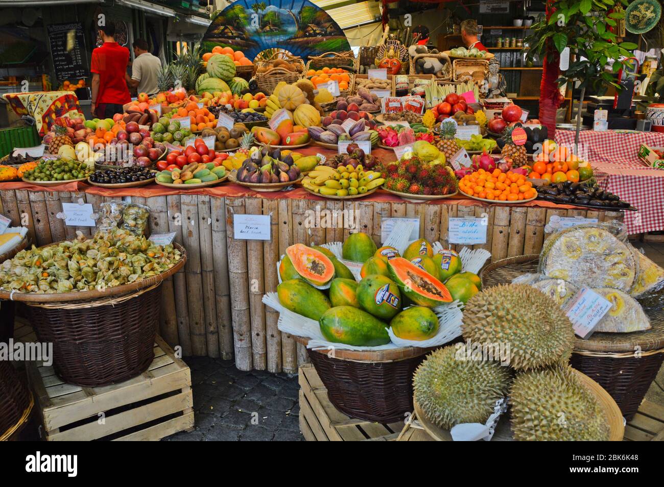 Fruit displayed in a Munich market in Germany Stock Photo - Alamy