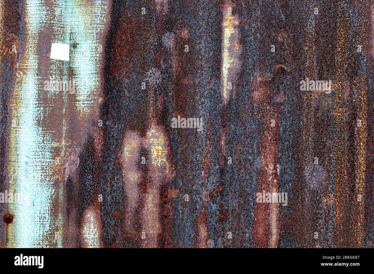 Rusty zinc metal plate background Stock Photo - Alamy