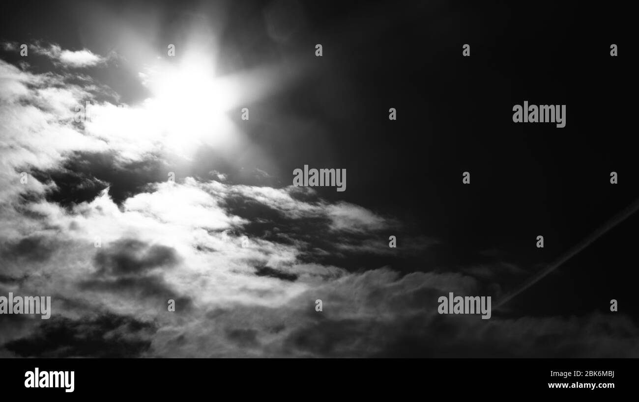 Sky gradient blue Black and White Stock Photos & Images - Alamy