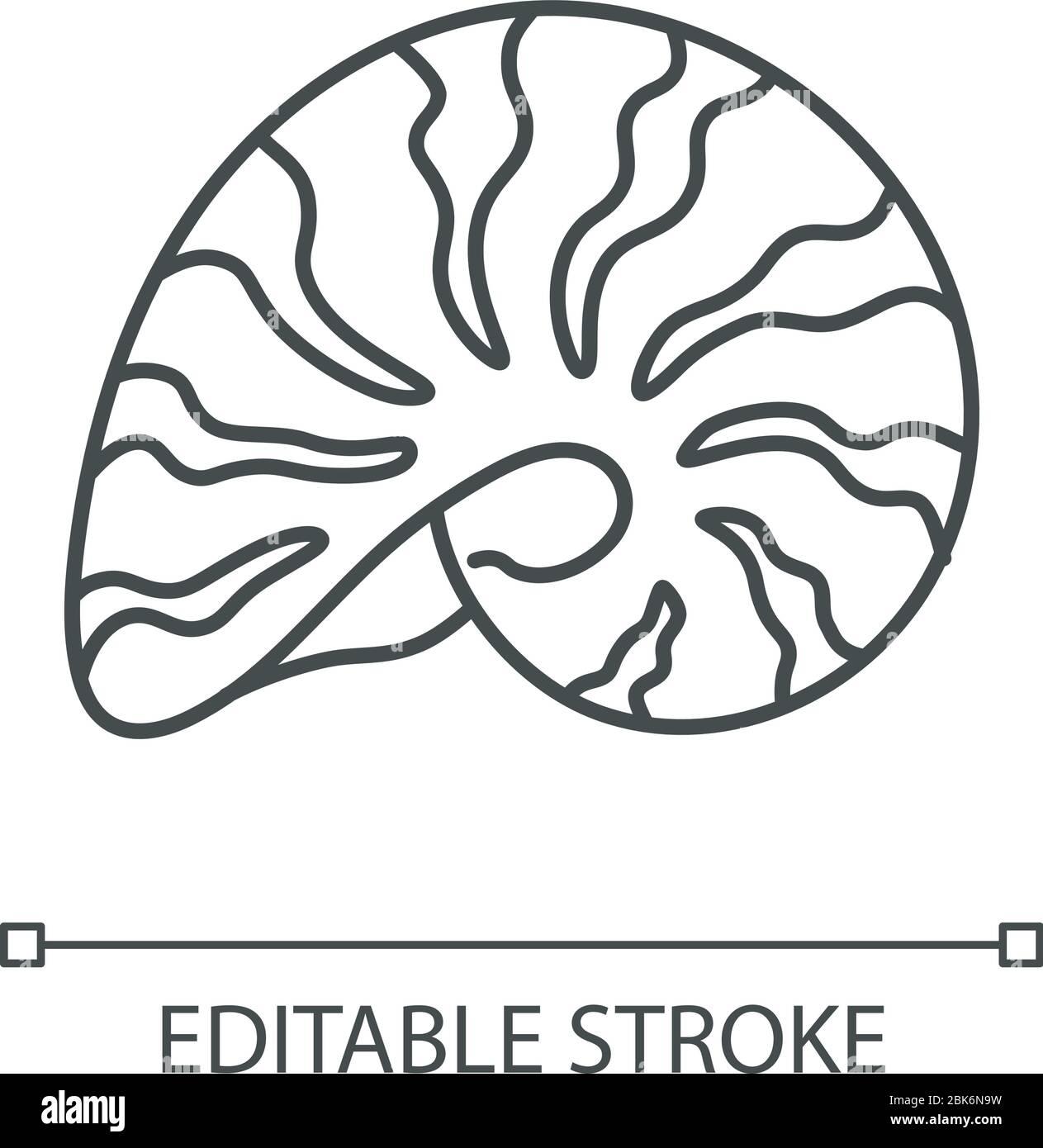 Moonshell pixel perfect linear icon Stock Vector Image & Art - Alamy